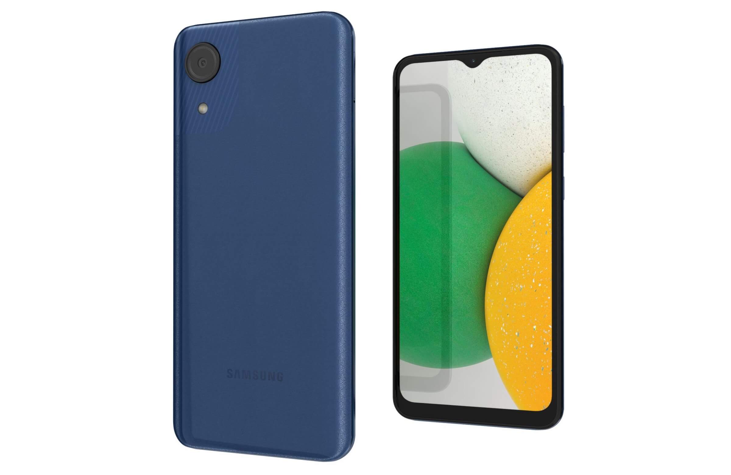 Samsung Galaxy A03 Core Black And Blue - 3D Model by Rever_Art