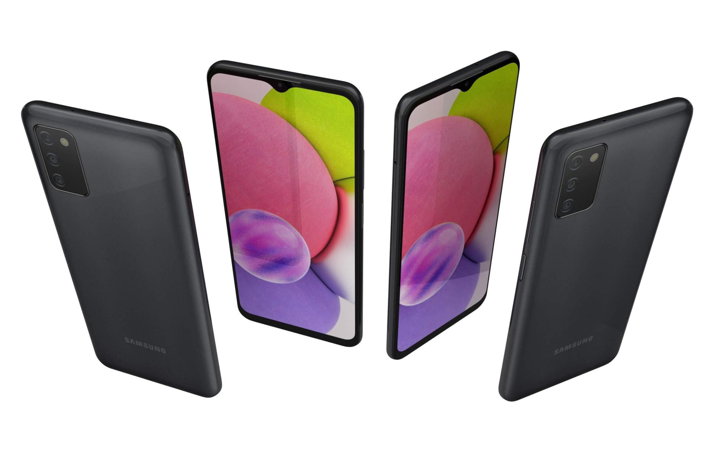 Samsung Galaxy A03s Black - 3D Model by Rever_Art