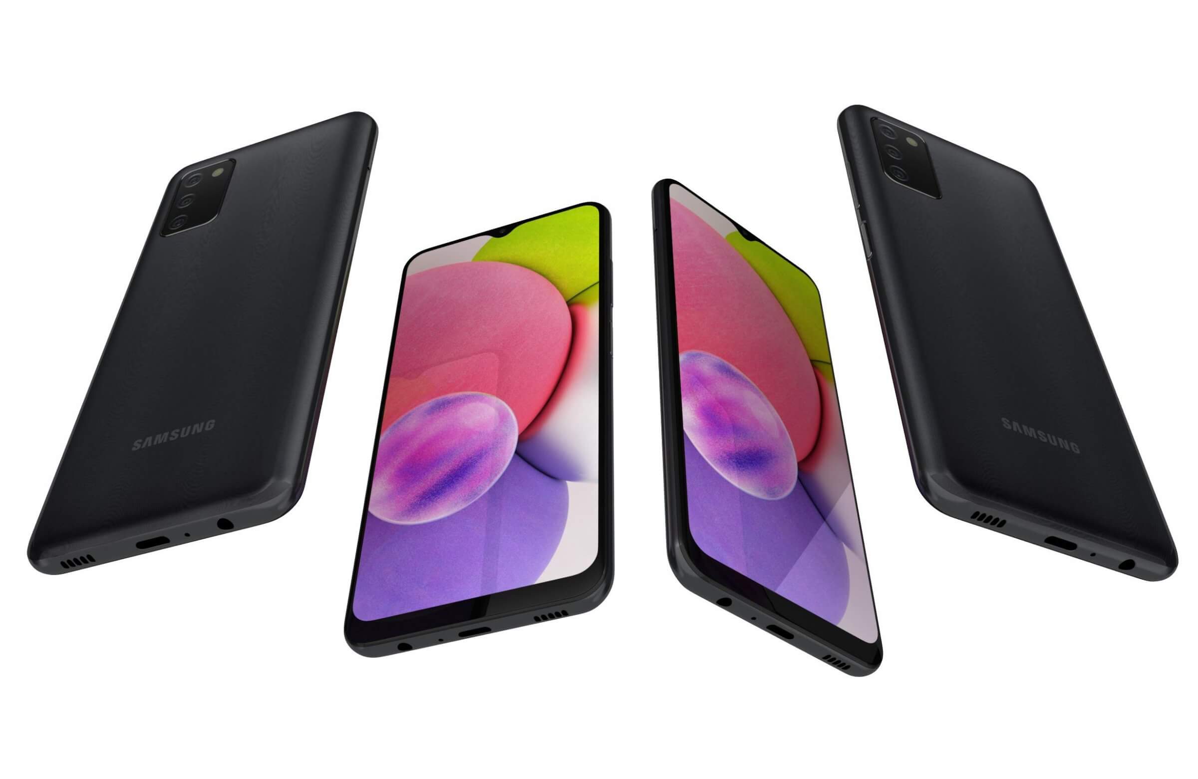 Samsung Galaxy A03s Black - 3D Model by Rever_Art