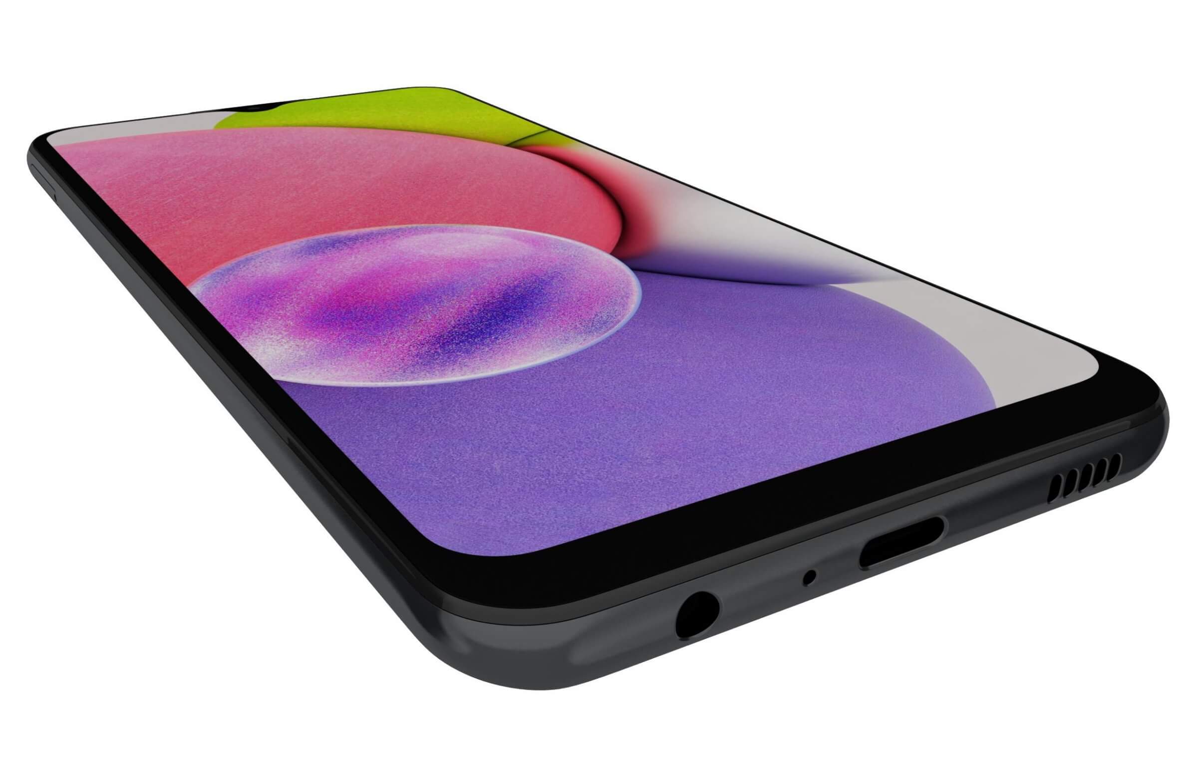 Samsung Galaxy A03s Black - 3D Model by Rever_Art