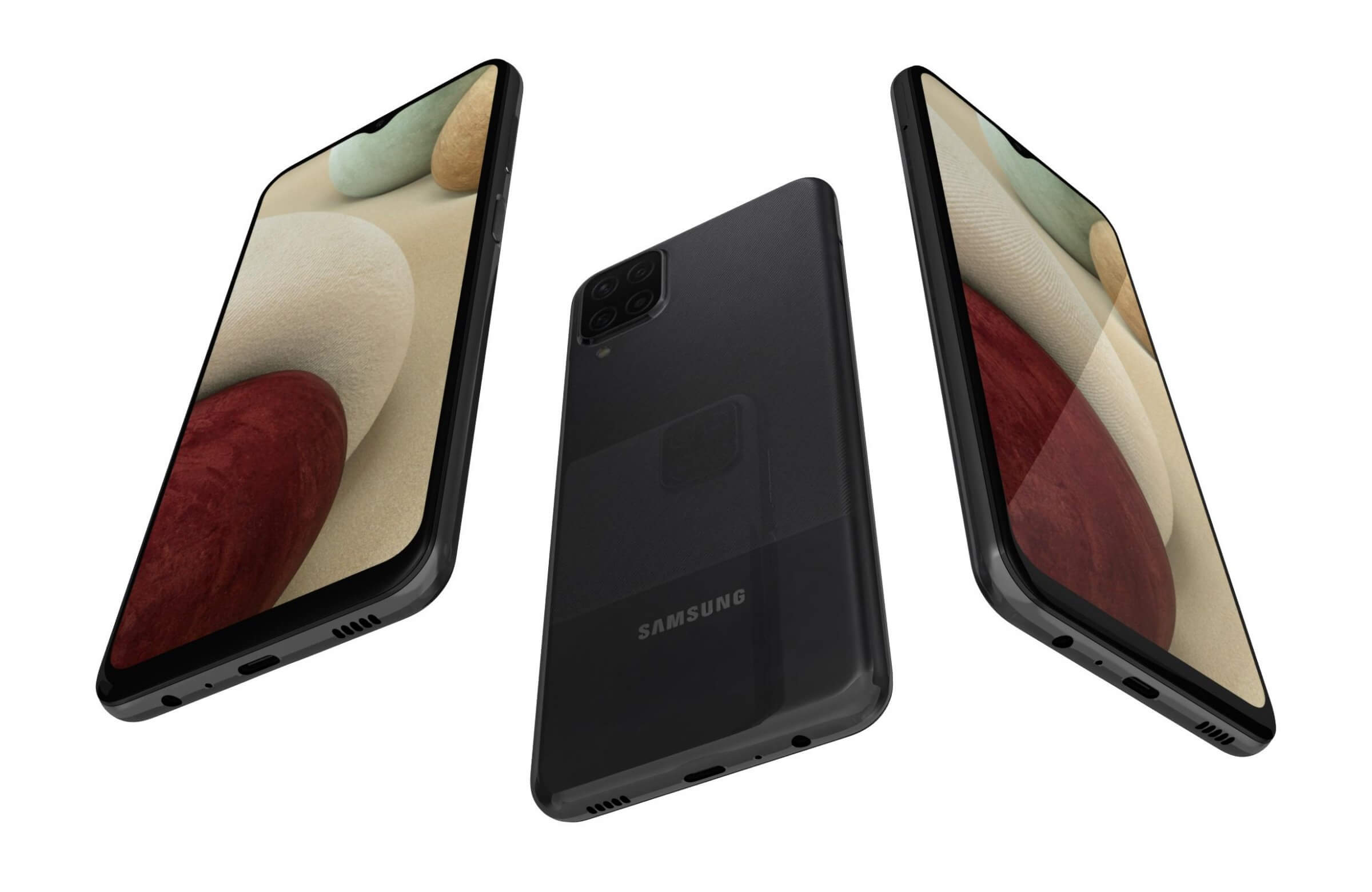 Samsung Galaxy A12 Black - 3D Model by Rever_Art