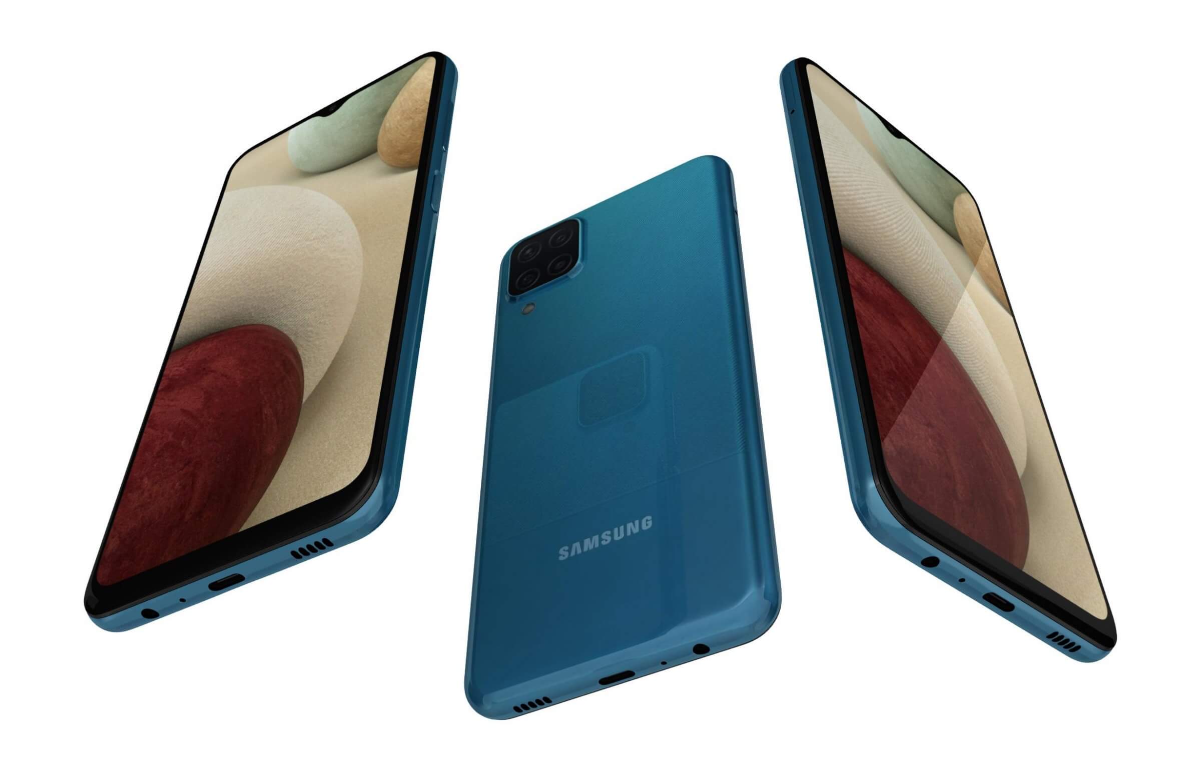 Samsung Galaxy A12 Blue - 3D Model by Rever_Art