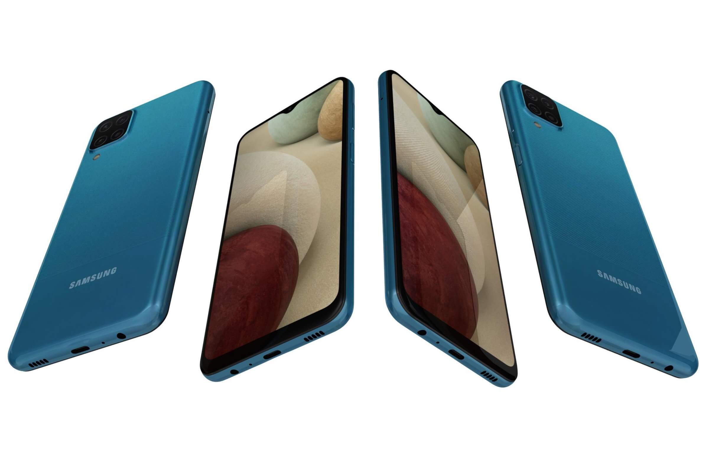 Samsung Galaxy A12 Blue - 3D Model by Rever_Art