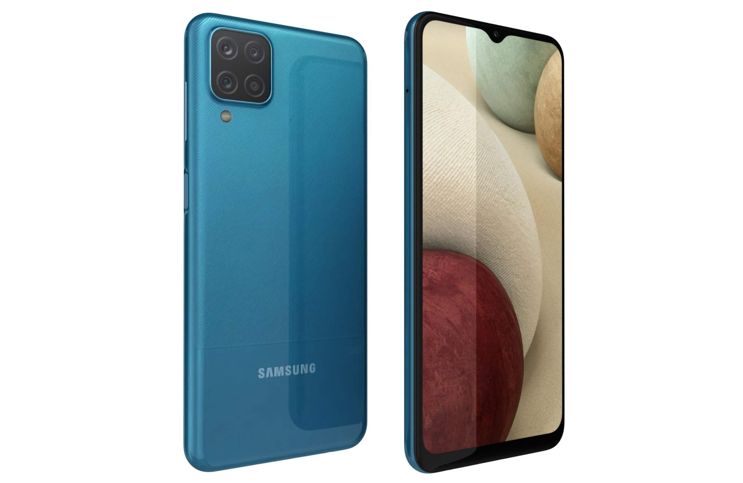 Samsung Galaxy A12 Blue - 3D Model by Rever_Art