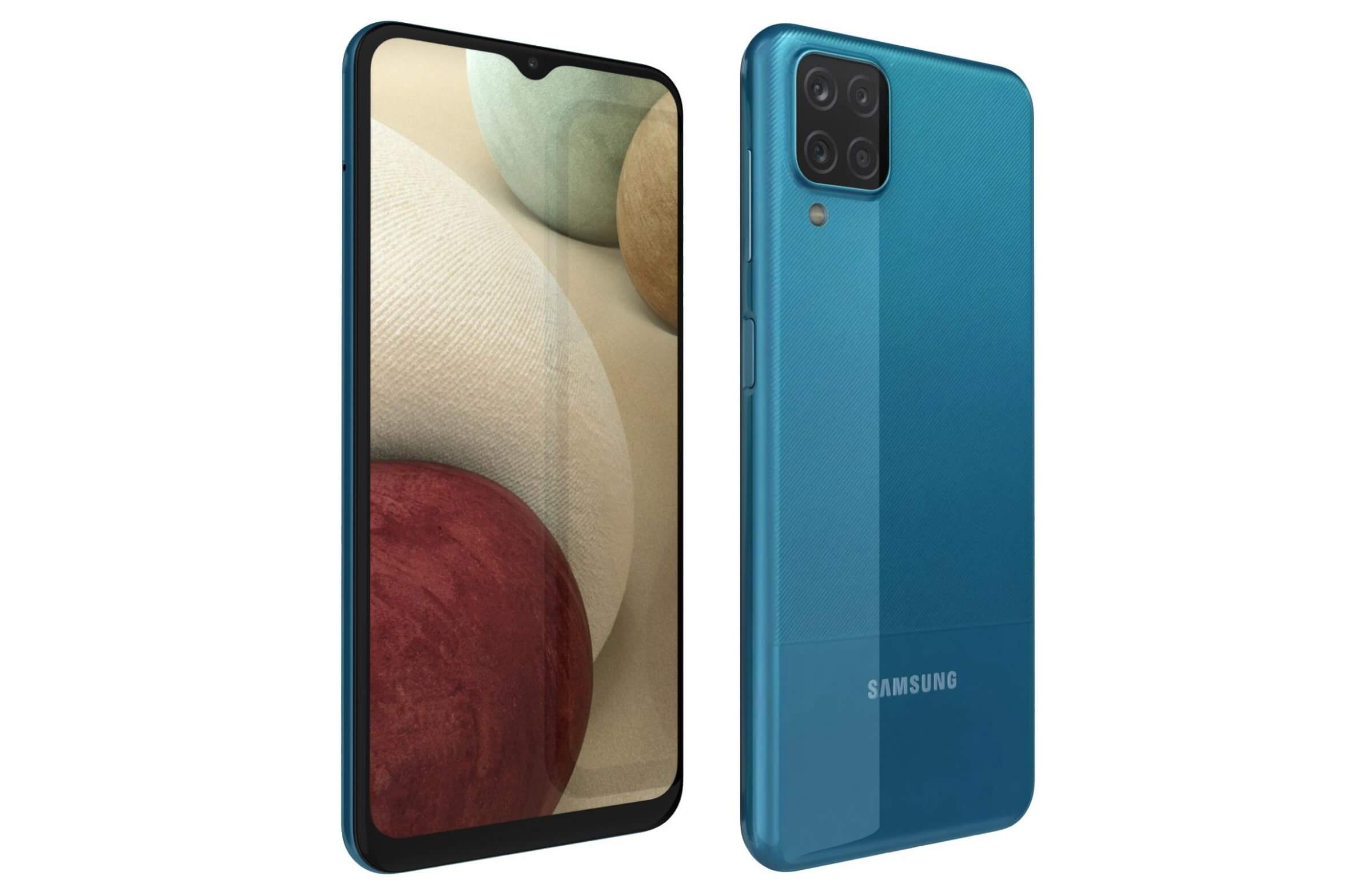 Samsung Galaxy A12 Blue - 3D Model by Rever_Art