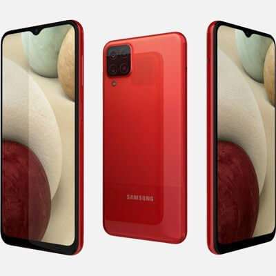 Samsung Galaxy A12 Red - 3D Model by Rever_Art