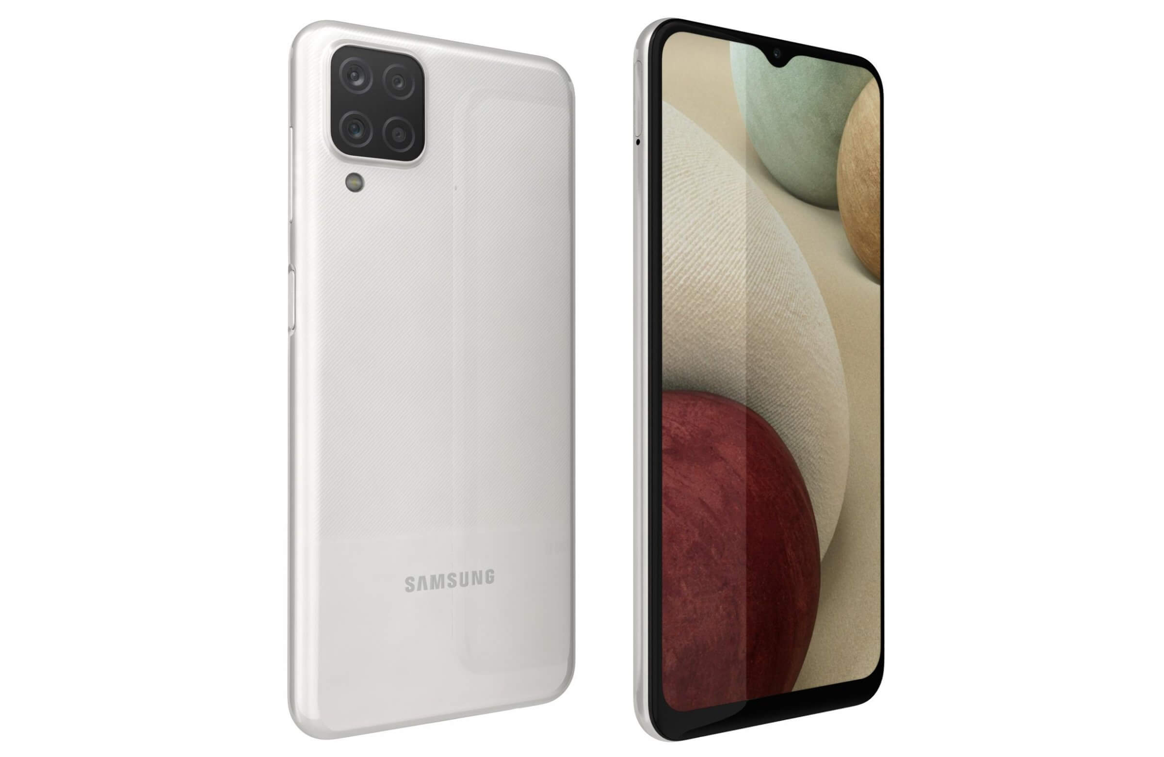 Samsung Galaxy A12 White - 3D Model by Rever_Art