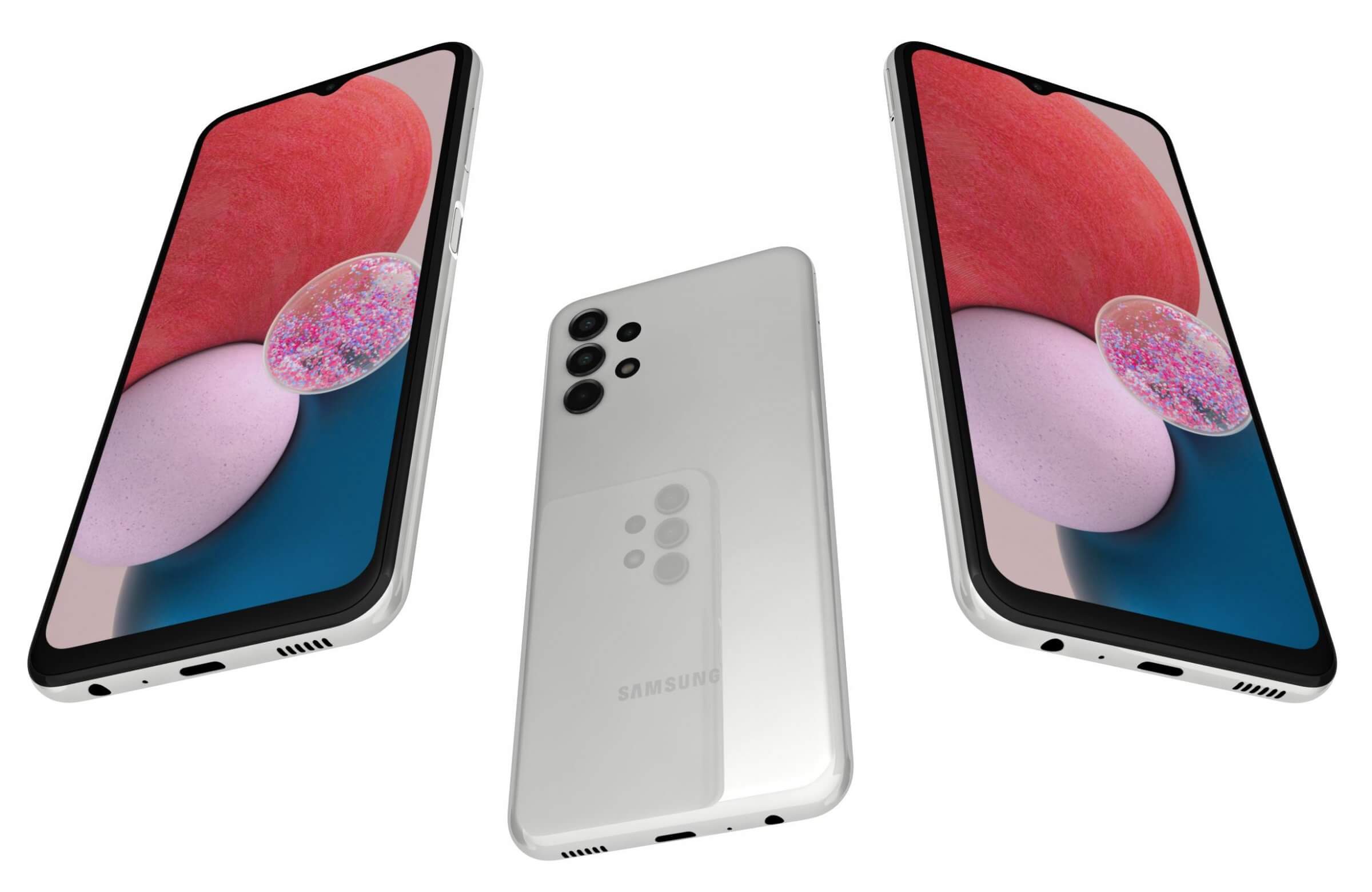 Samsung Galaxy A13 LTE White - 3D Model by Rever_Art