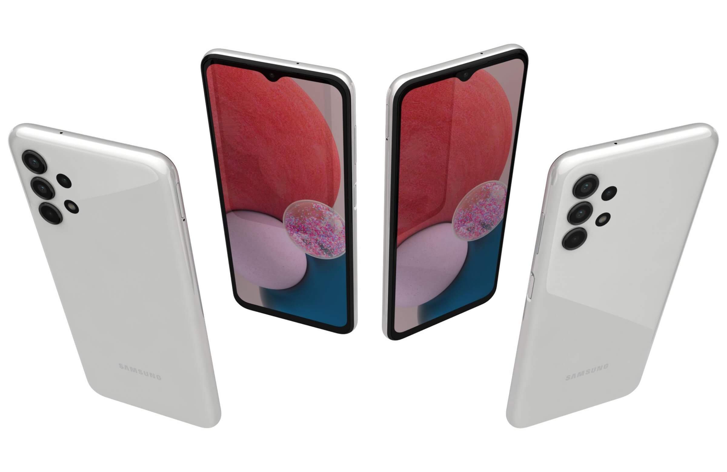 Samsung Galaxy A13 LTE White - 3D Model by Rever_Art