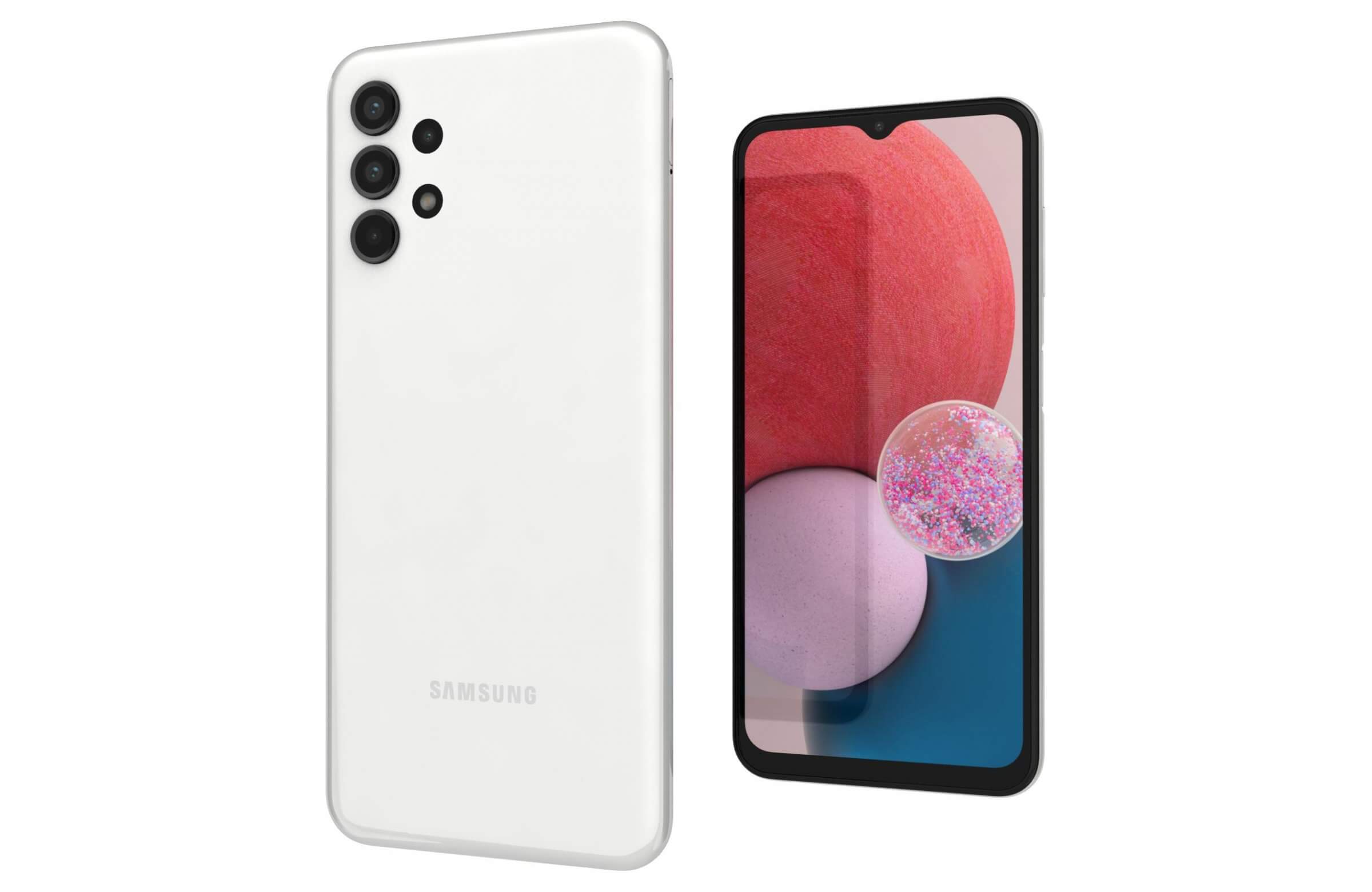 Samsung Galaxy A13 LTE White - 3D Model by Rever_Art