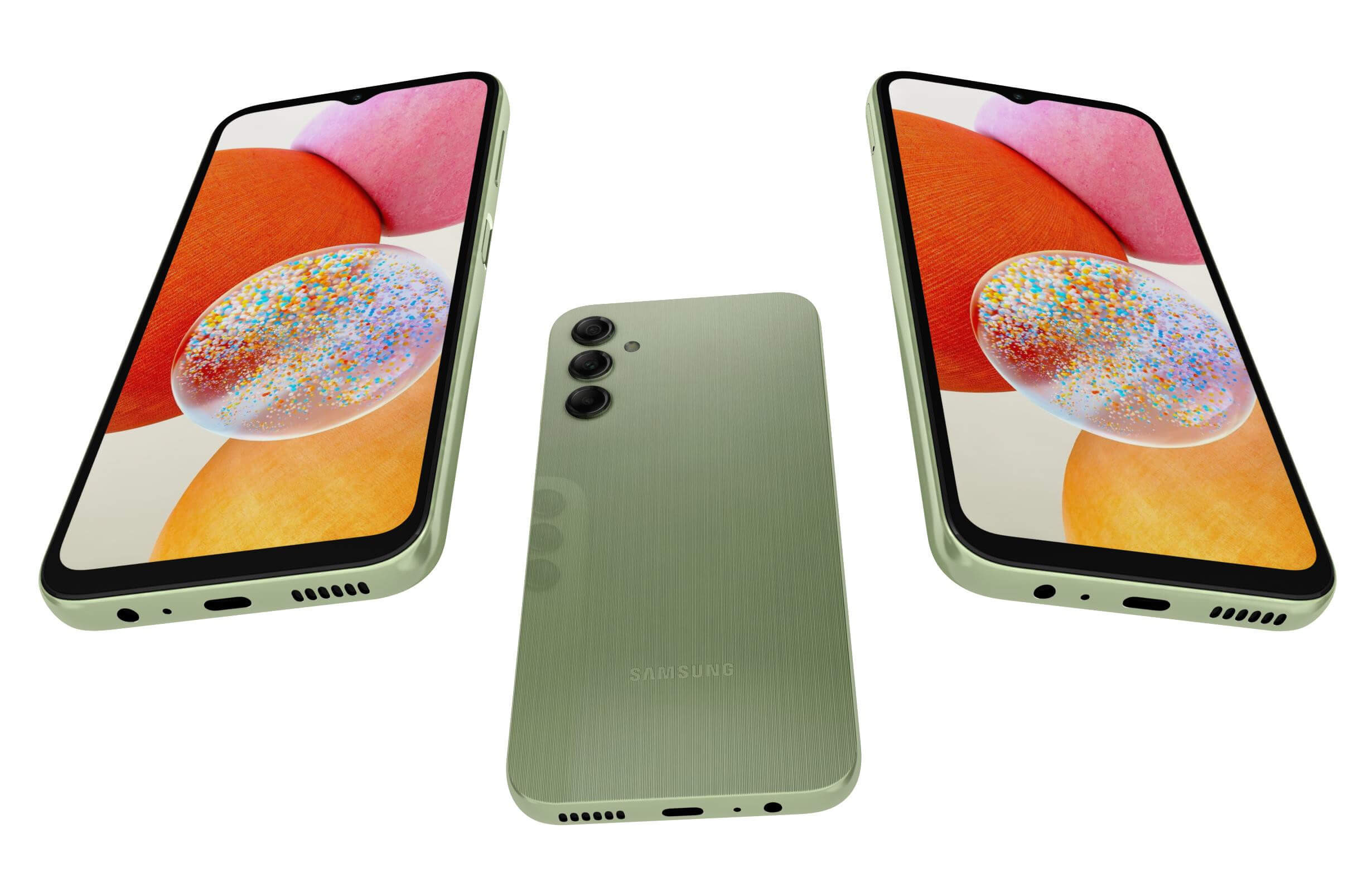 Samsung Galaxy A14 Green - 3D Model by Rever_Art