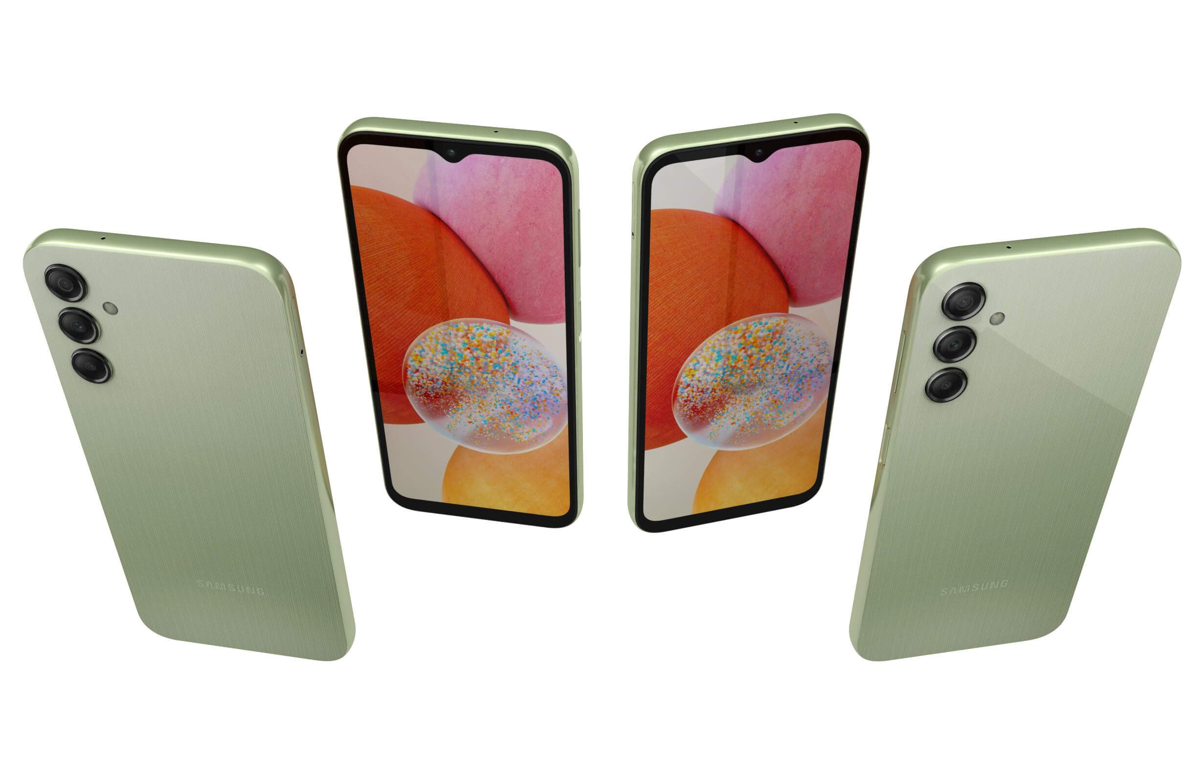 Samsung Galaxy A14 Green - 3D Model by Rever_Art