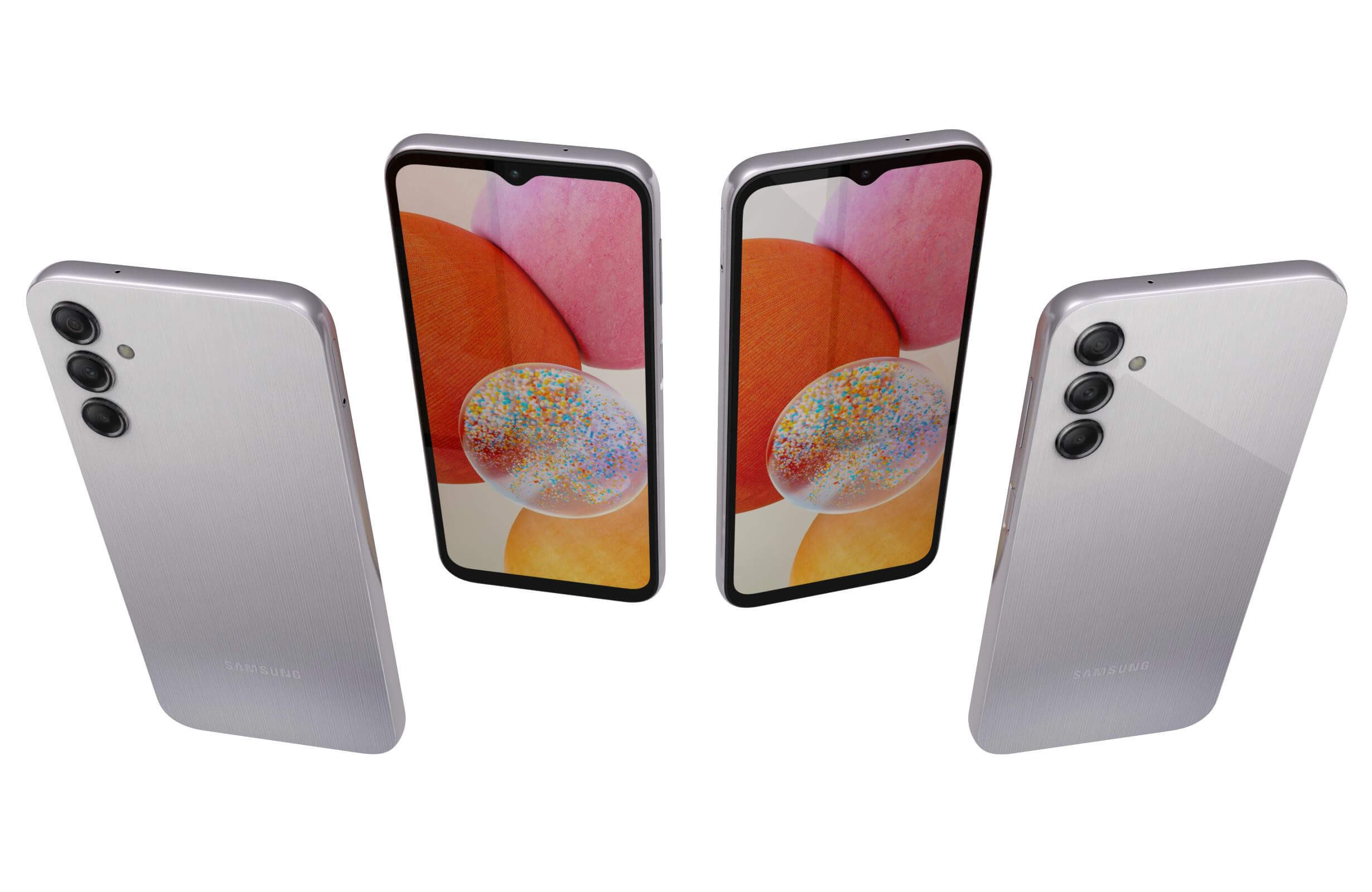 Samsung Galaxy A14 White - 3D Model by Rever_Art