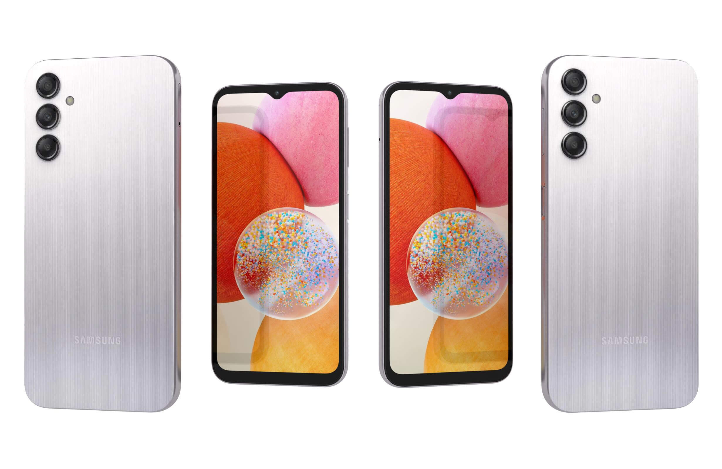 Samsung Galaxy A14 White - 3D Model by Rever_Art