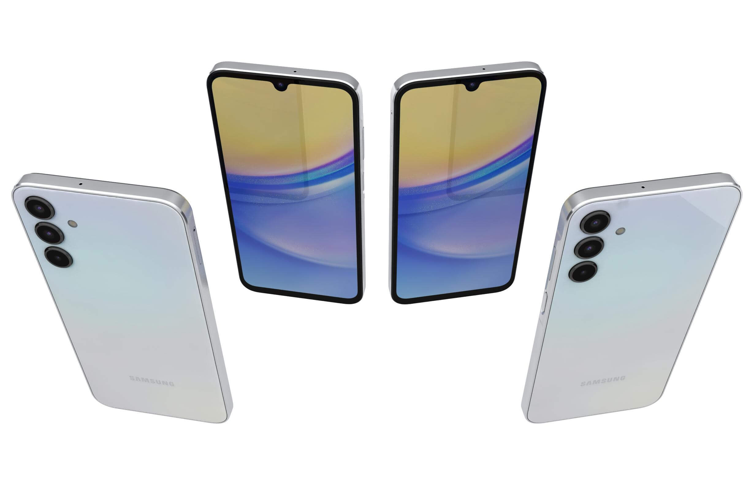 Samsung Galaxy A15 5G Optimistic Blue - 3D Model by Rever_Art