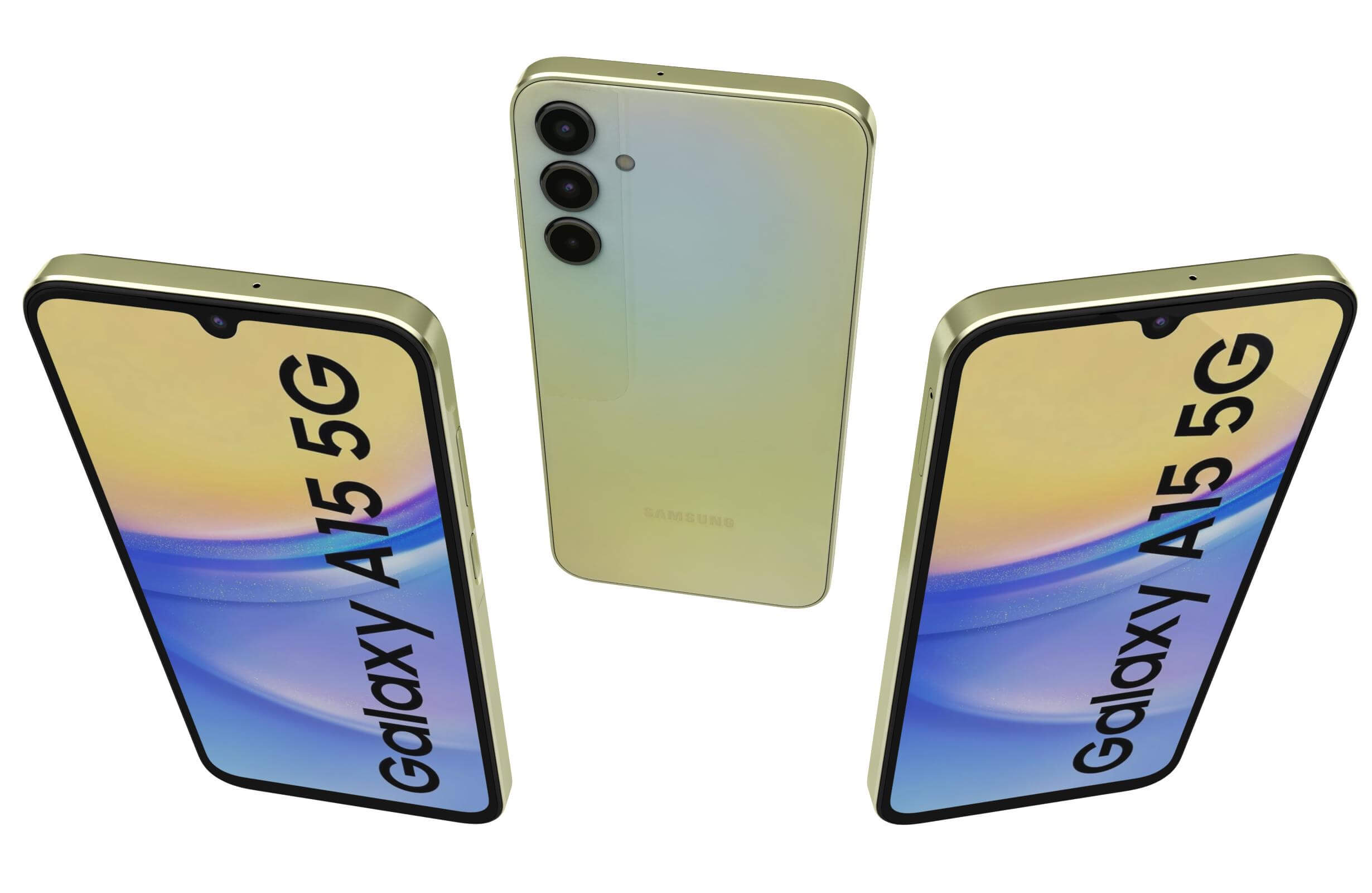 Samsung Galaxy A15 5G Personality Yellow - 3D Model by Rever_Art