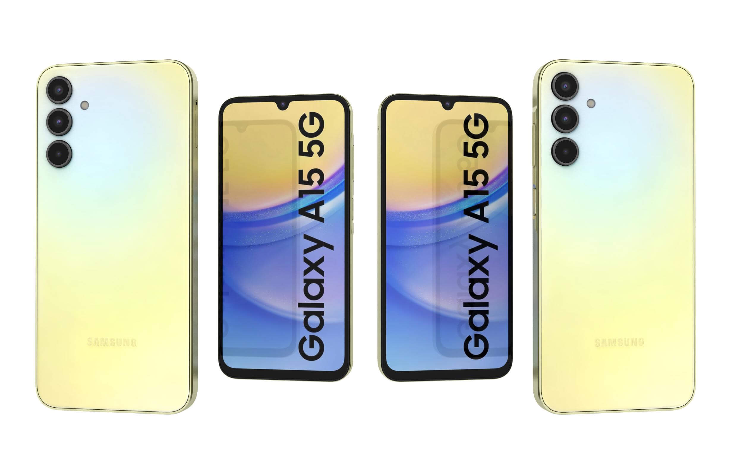 Samsung Galaxy A15 5G Personality Yellow - 3D Model by Rever_Art