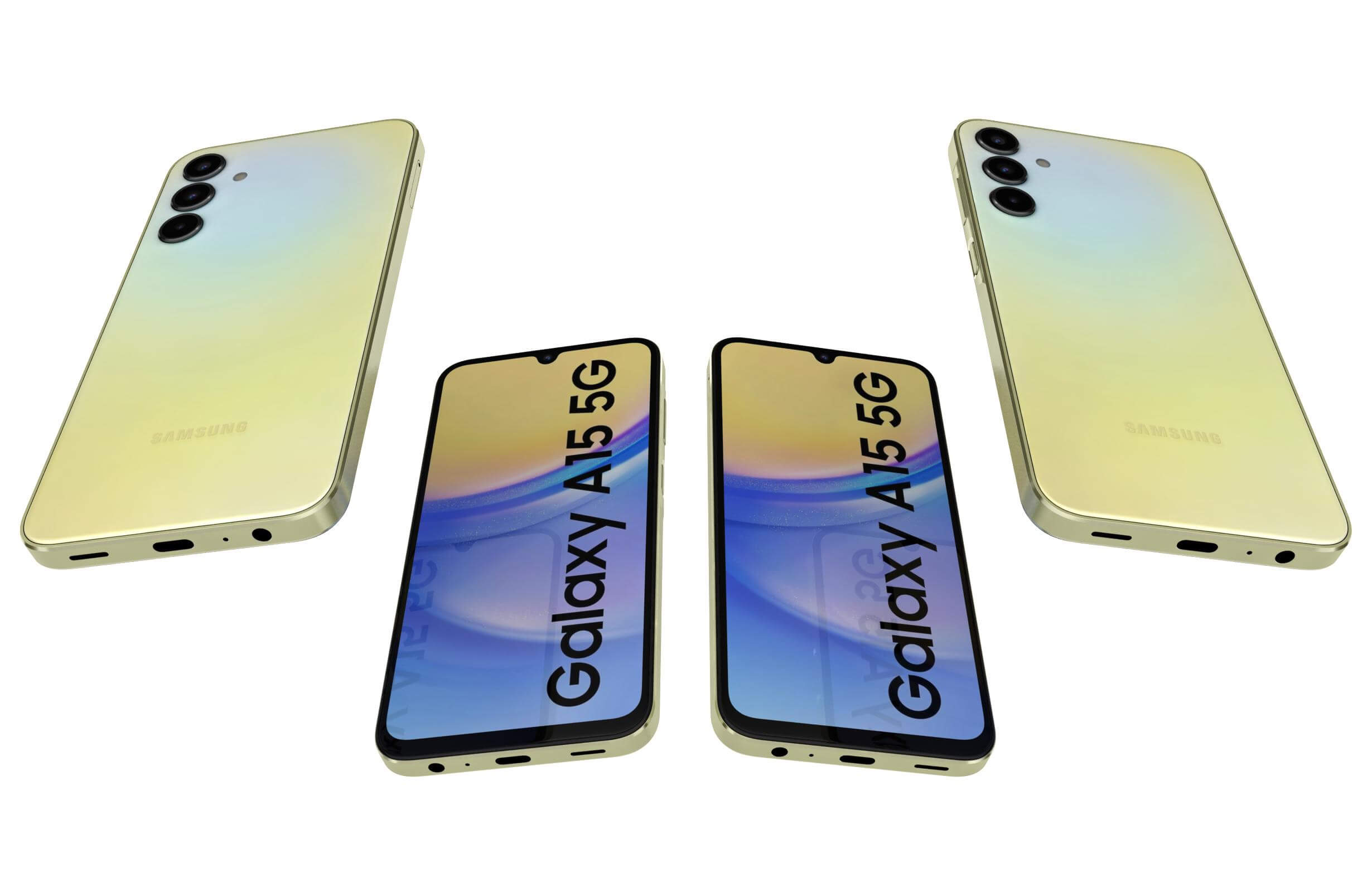 Samsung Galaxy A15 5G Personality Yellow - 3D Model by Rever_Art