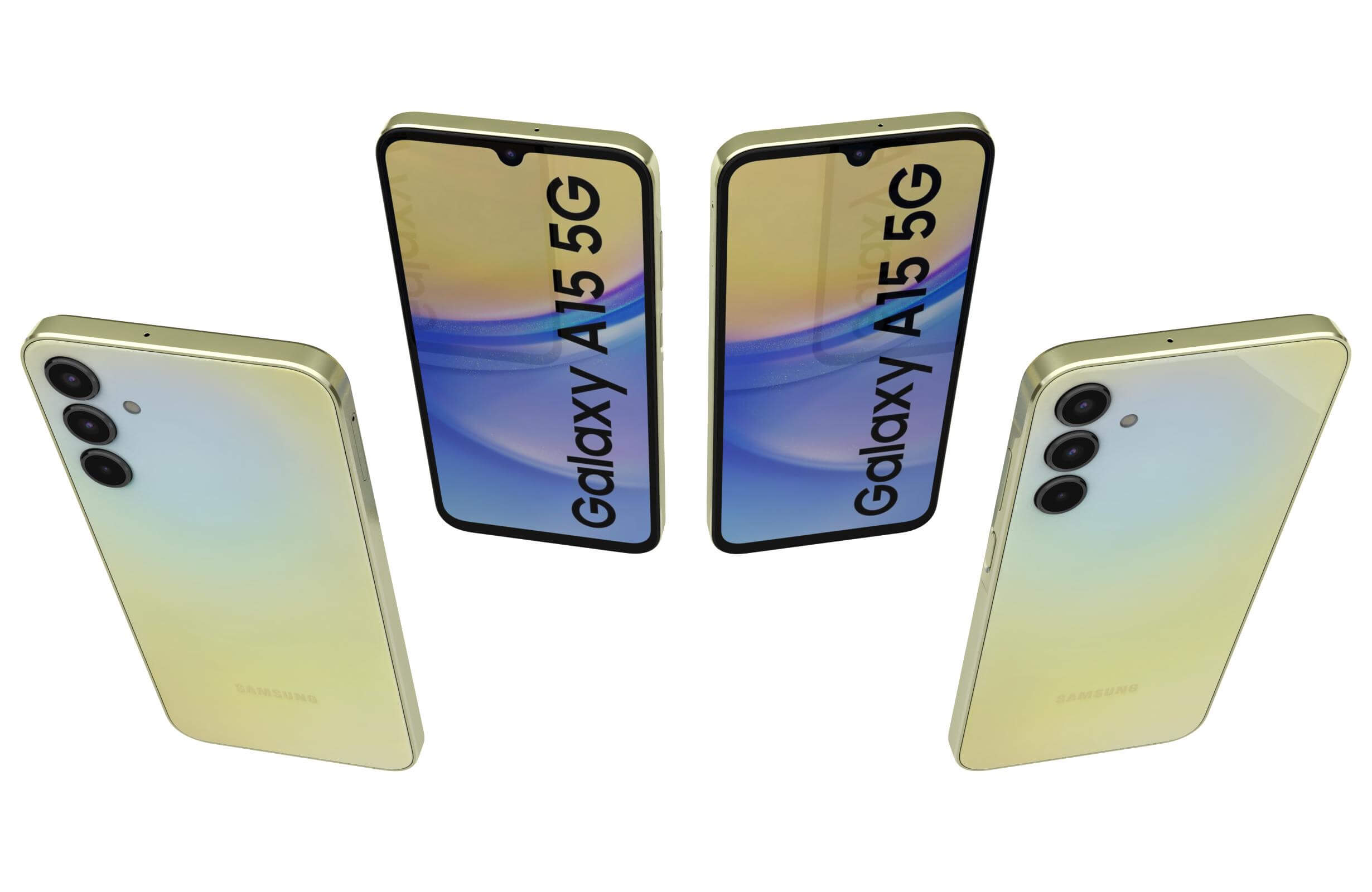 Samsung Galaxy A15 5G Personality Yellow - 3D Model by Rever_Art