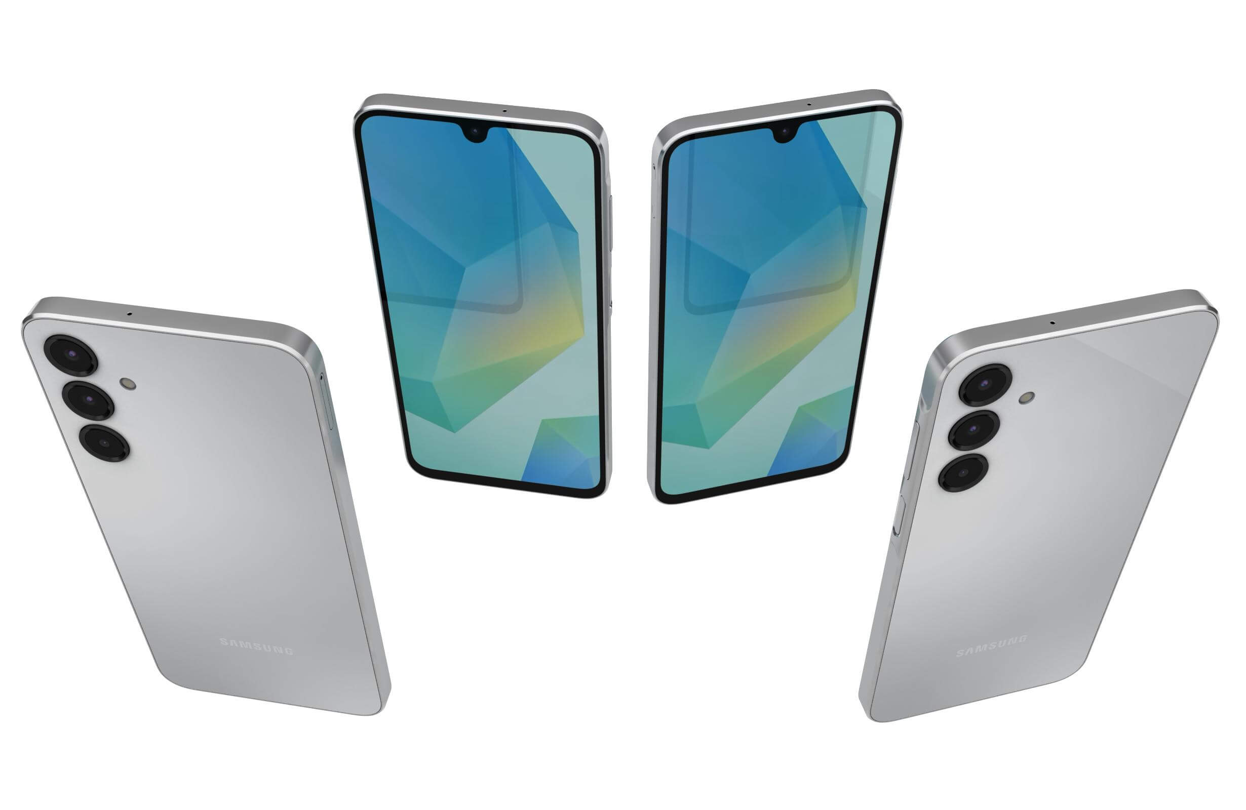 Samsung Galaxy A16 4G Light Gray - 3D Model by Rever_Art