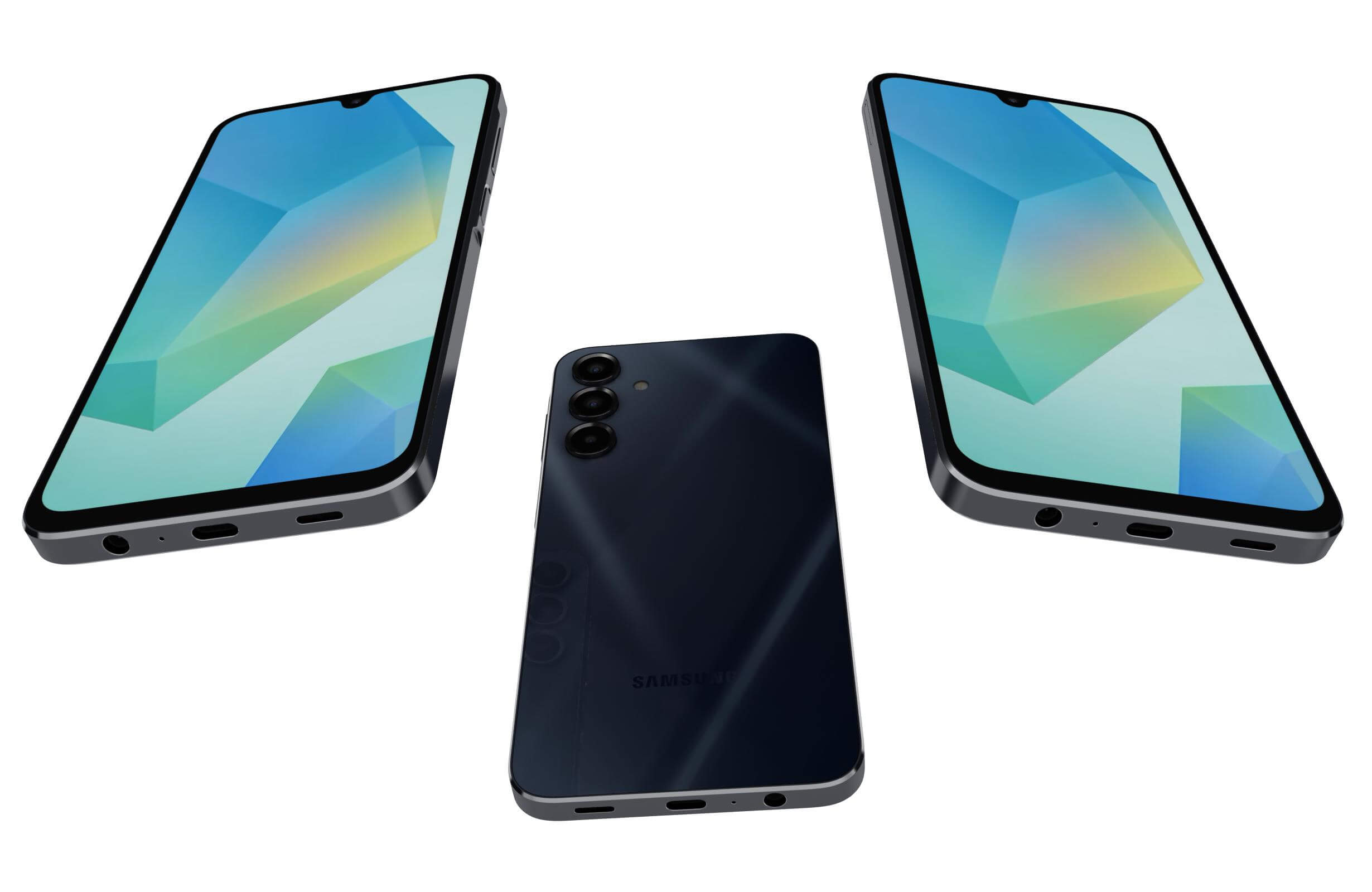 Samsung Galaxy A16 5G Blue Black - 3D Model by Rever_Art