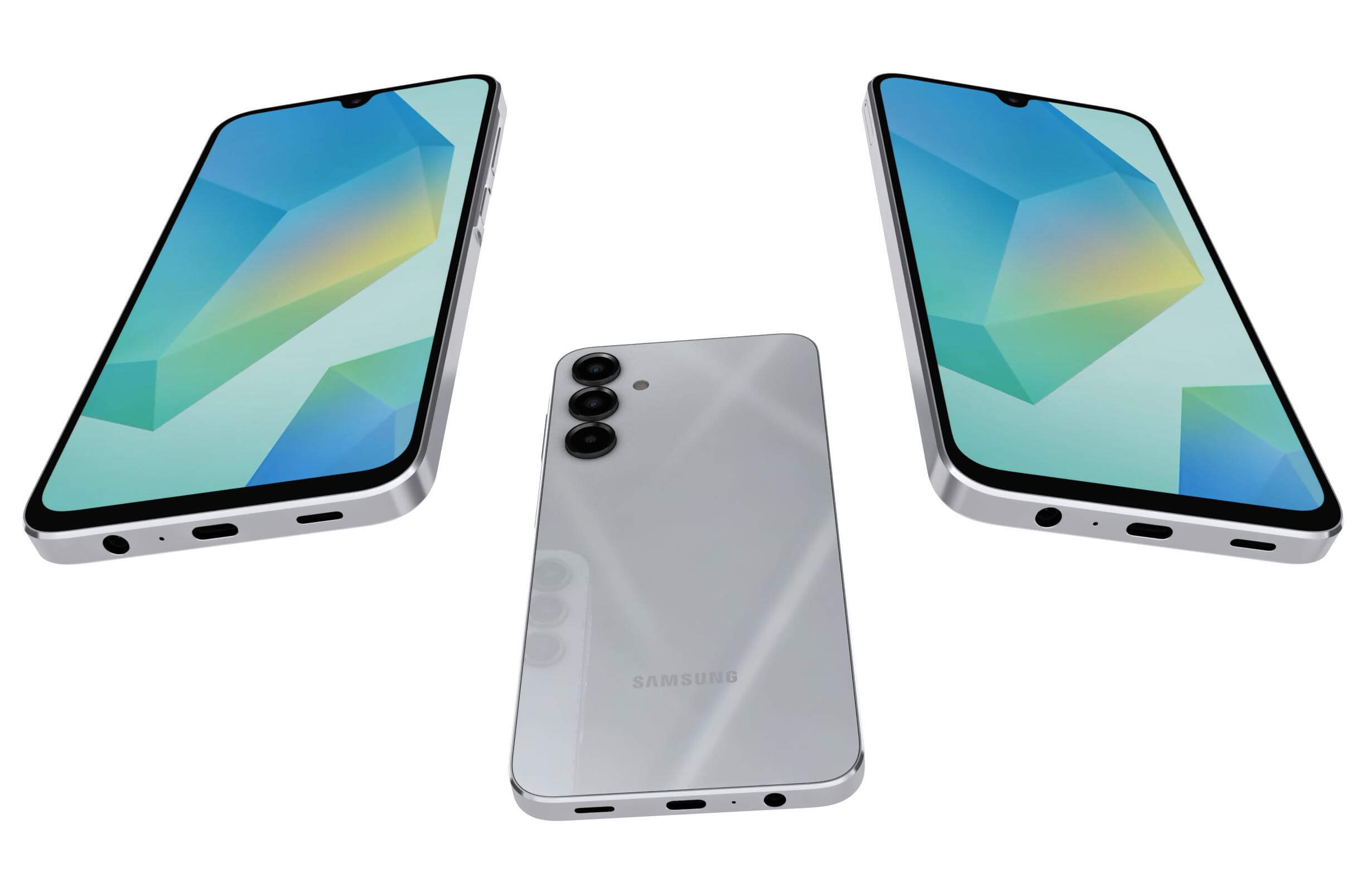 Samsung Galaxy A16 5G Light Gray - 3D Model by Rever_Art