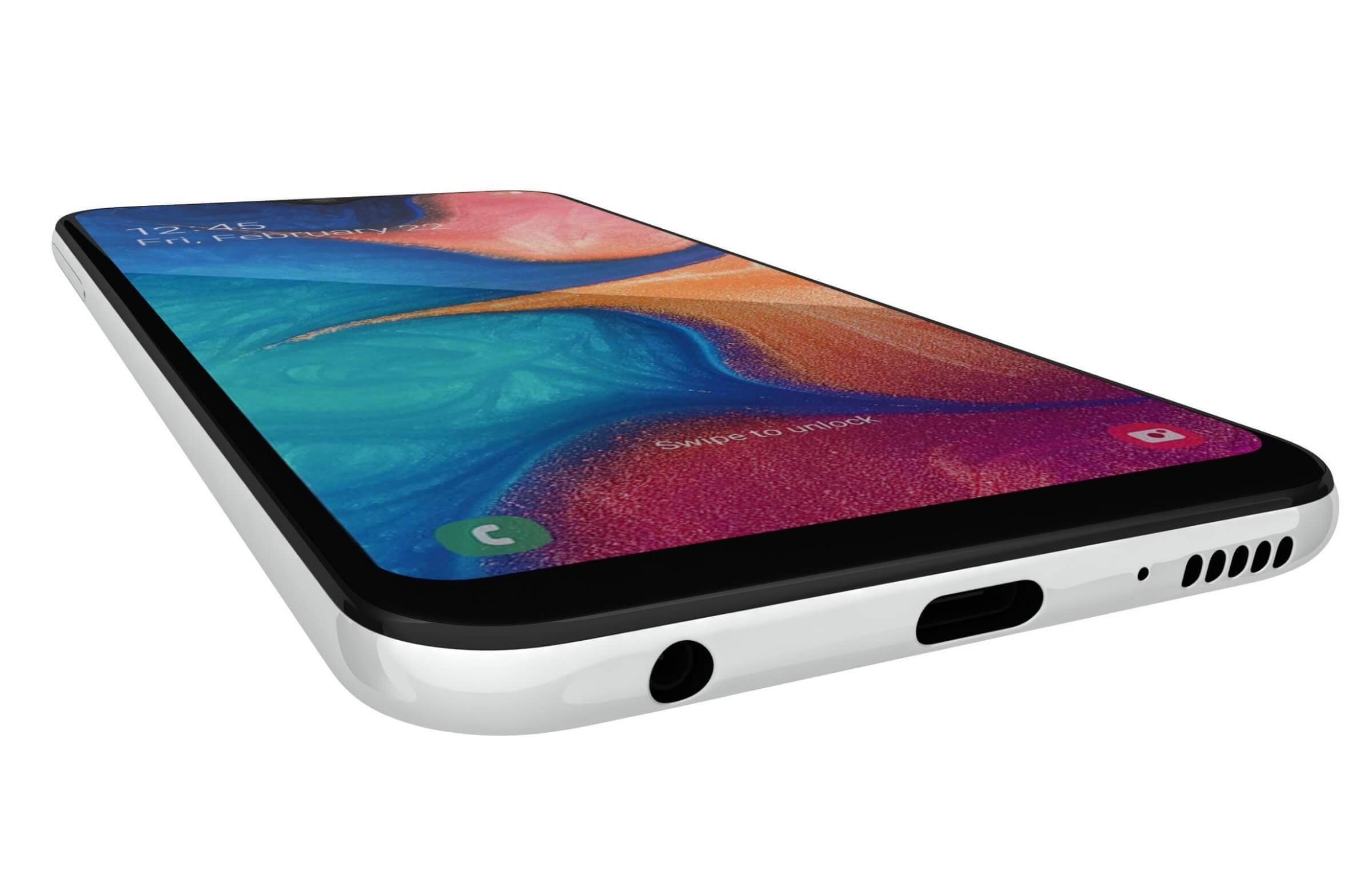 Samsung Galaxy A20e White - 3D Model by Rever_Art