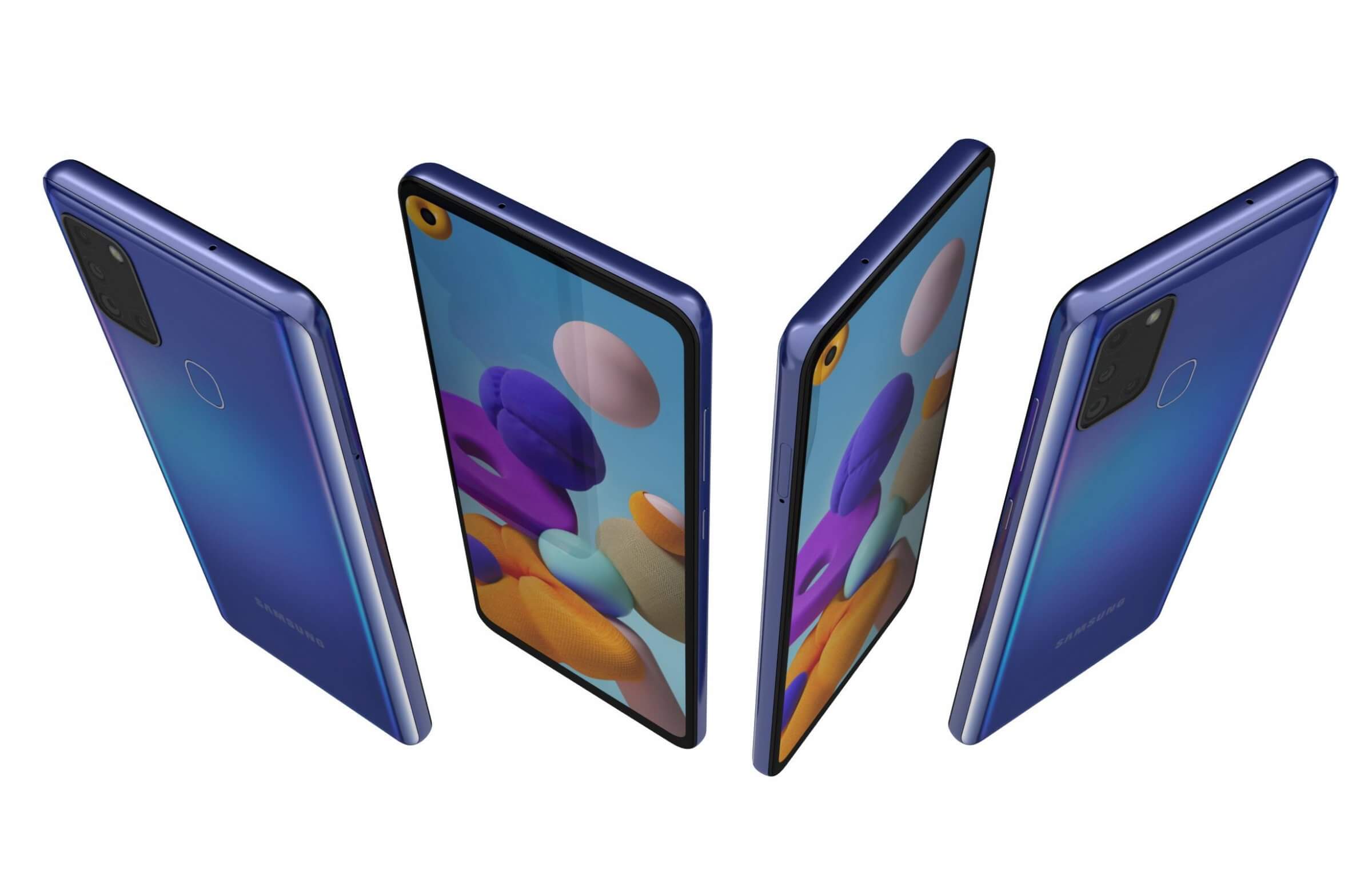 Samsung Galaxy A21s Blue - 3D Model by Rever_Art