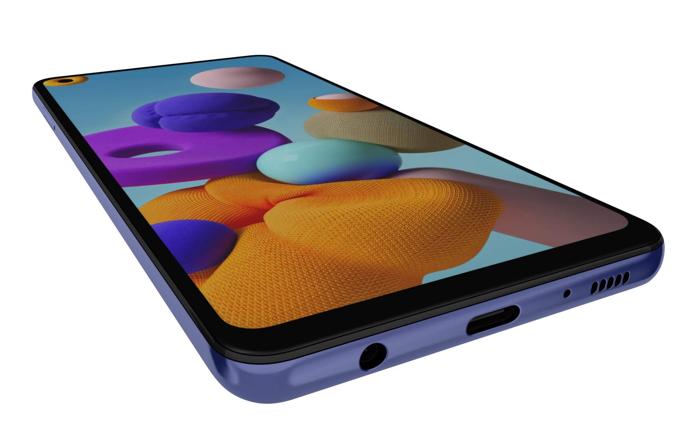 Samsung Galaxy A21s Blue - 3D Model by Rever_Art