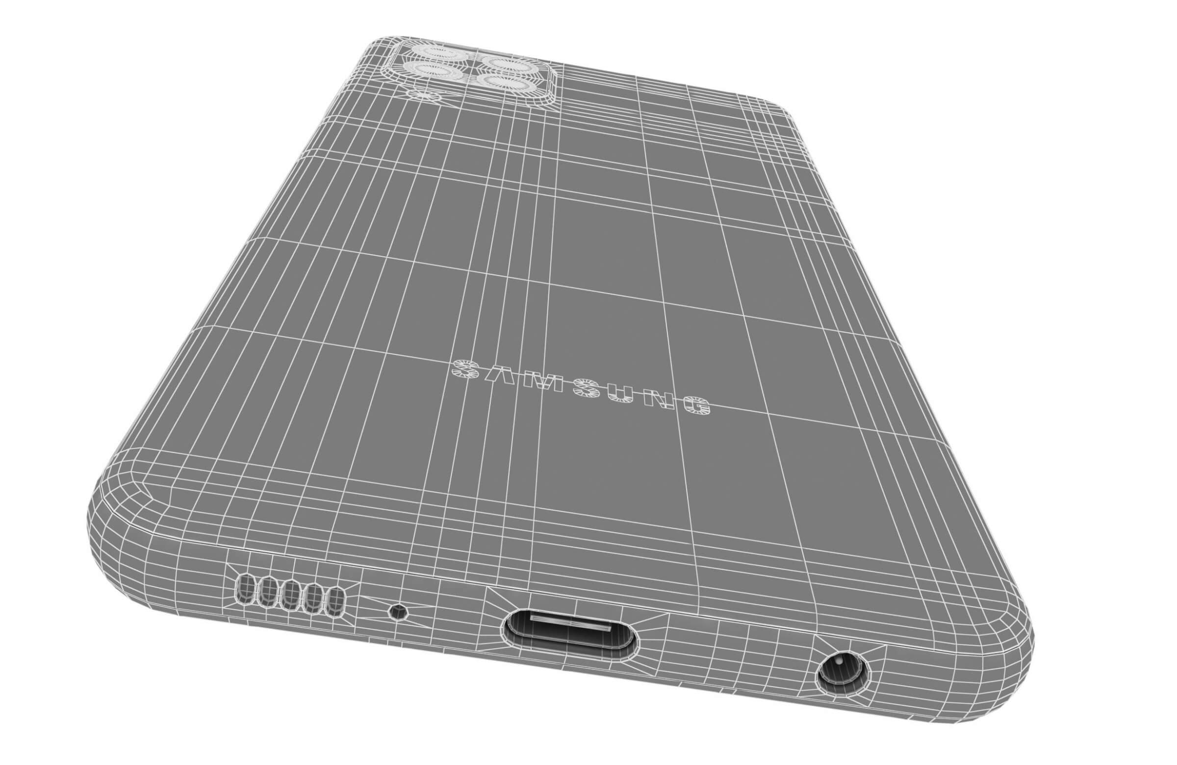 Samsung Galaxy A22 Black - 3D Model by Rever_Art