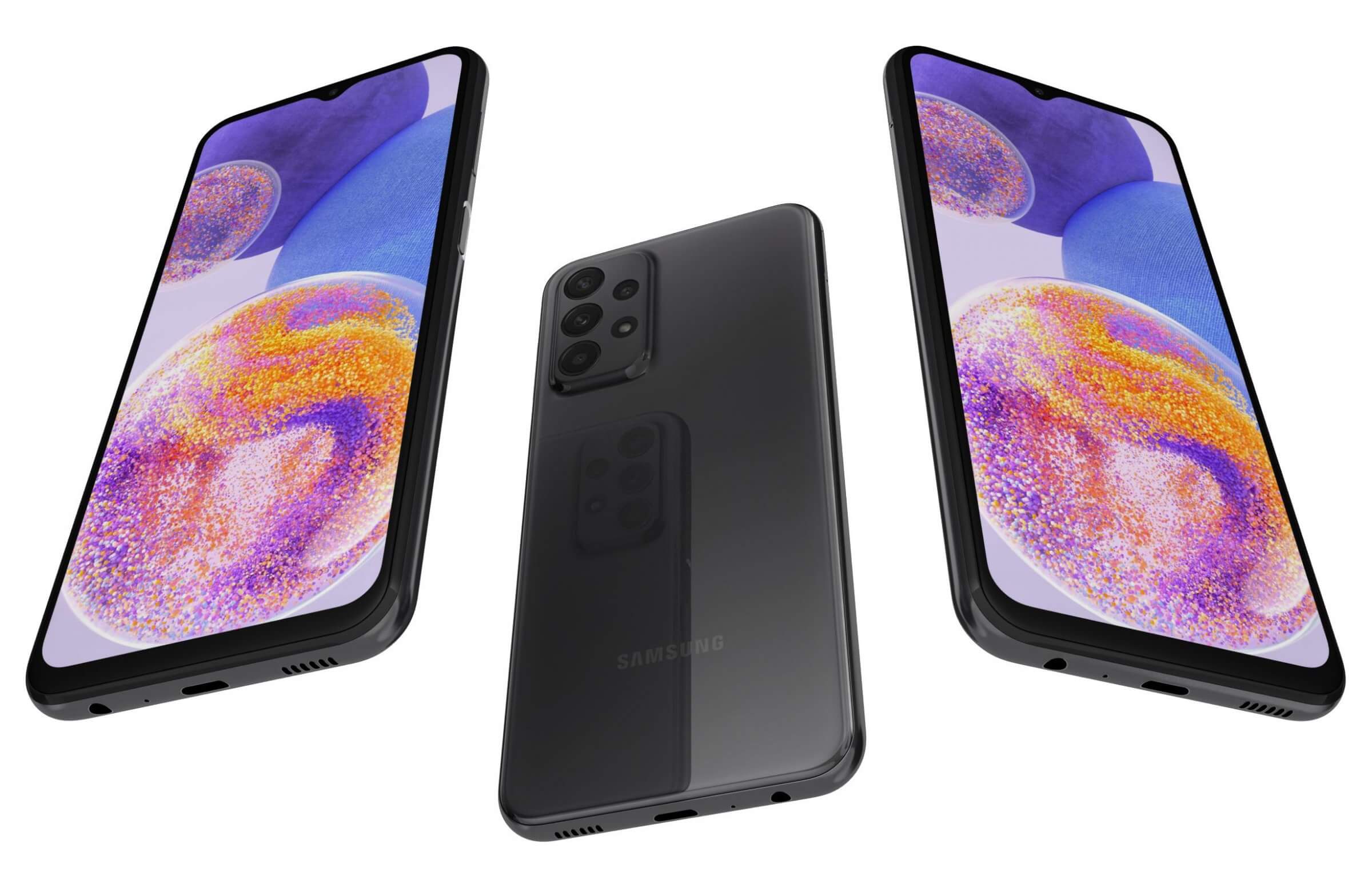 Samsung Galaxy A23 Black - 3D Model by Rever_Art