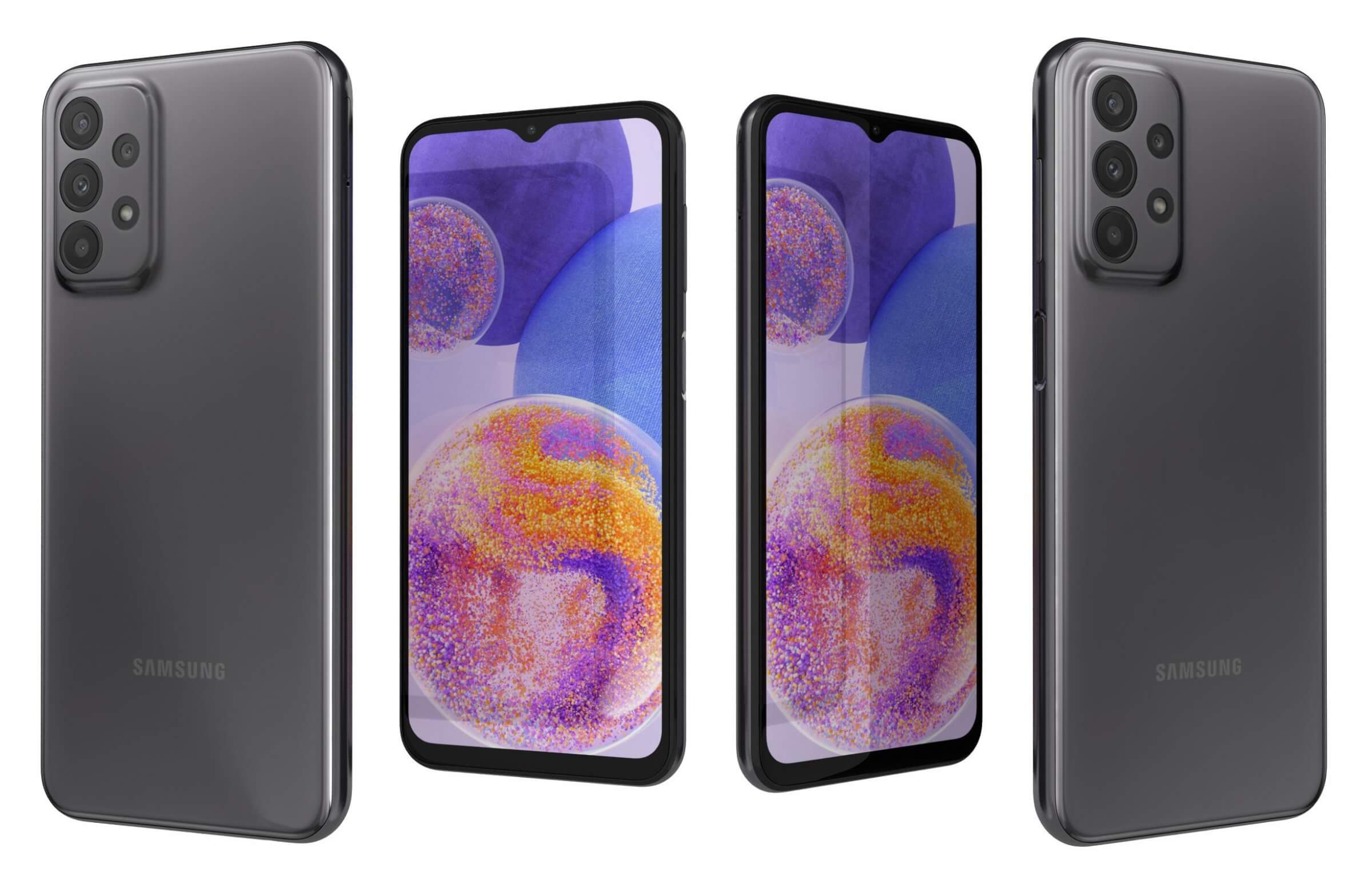 Samsung Galaxy A23 Black - 3D Model by Rever_Art