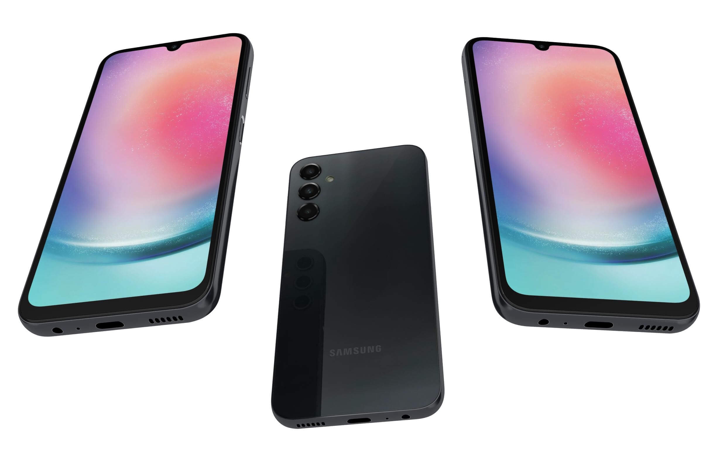 Samsung Galaxy A24 4G Black - 3D Model by Rever_Art