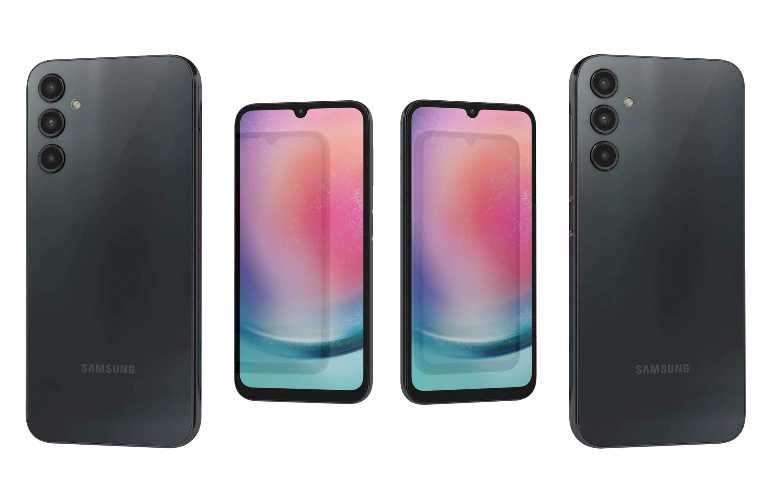 Samsung Galaxy A24 4G Black - 3D Model by Rever_Art