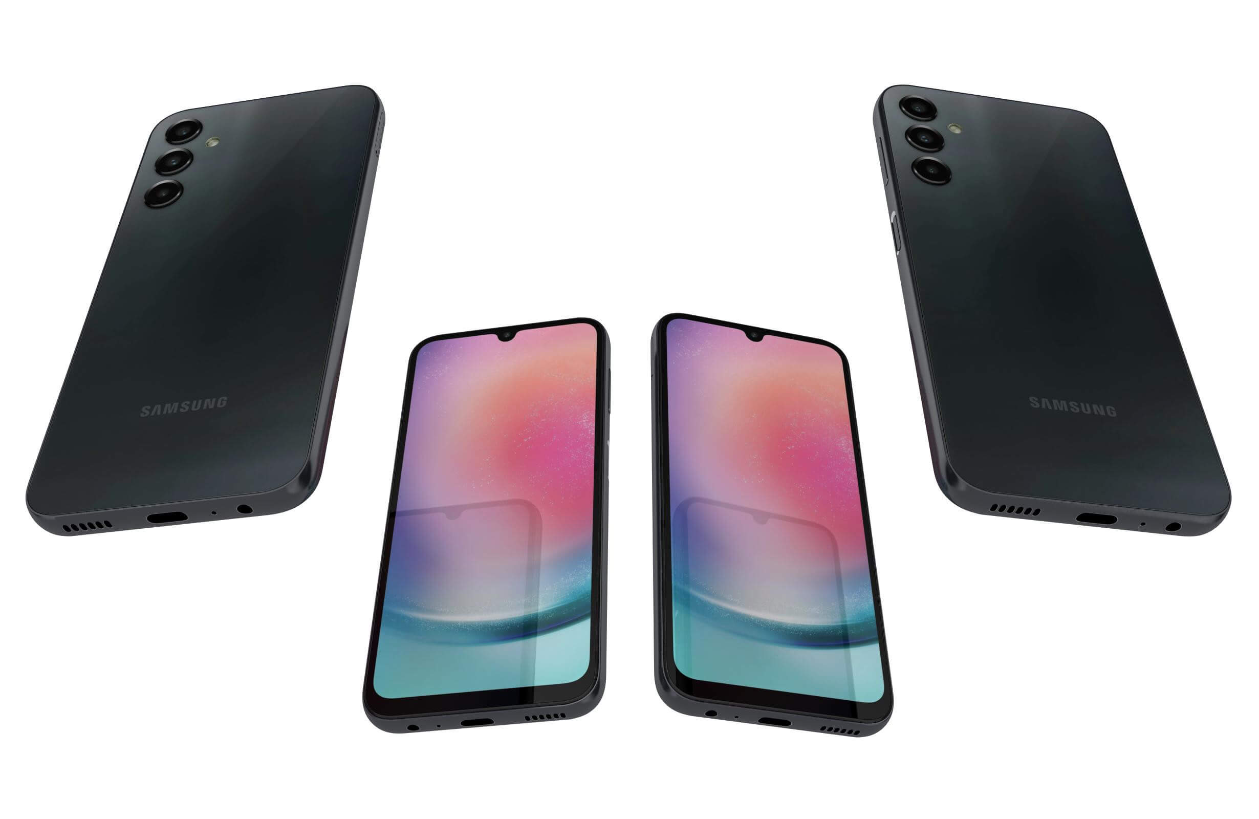 Samsung Galaxy A24 4G Black - 3D Model by Rever_Art