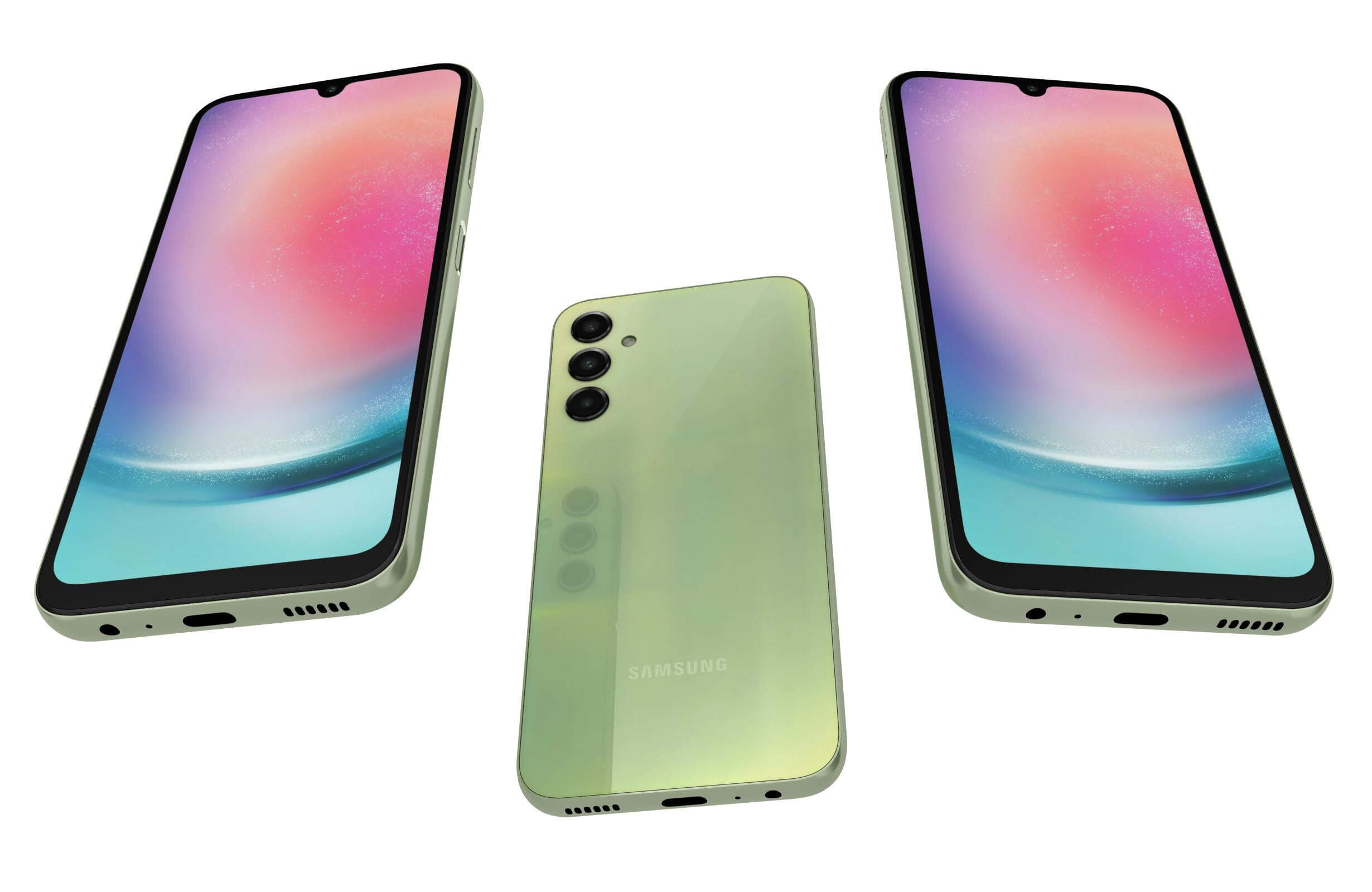 Samsung Galaxy A24 4G Green - 3D Model by Rever_Art