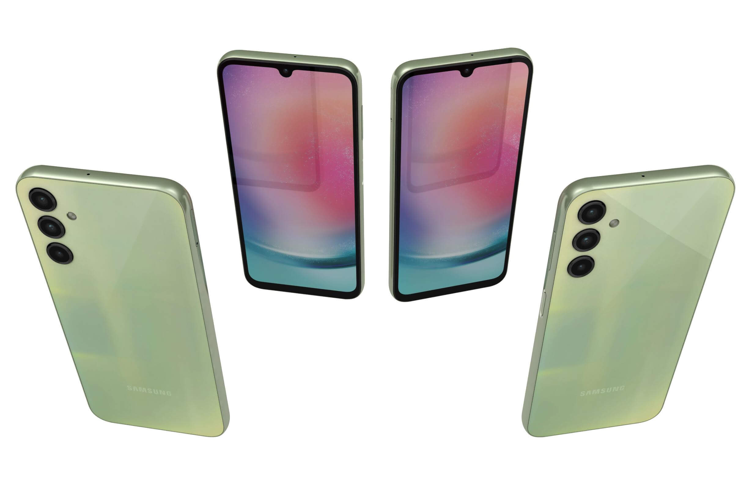 Samsung Galaxy A24 4G Green - 3D Model by Rever_Art