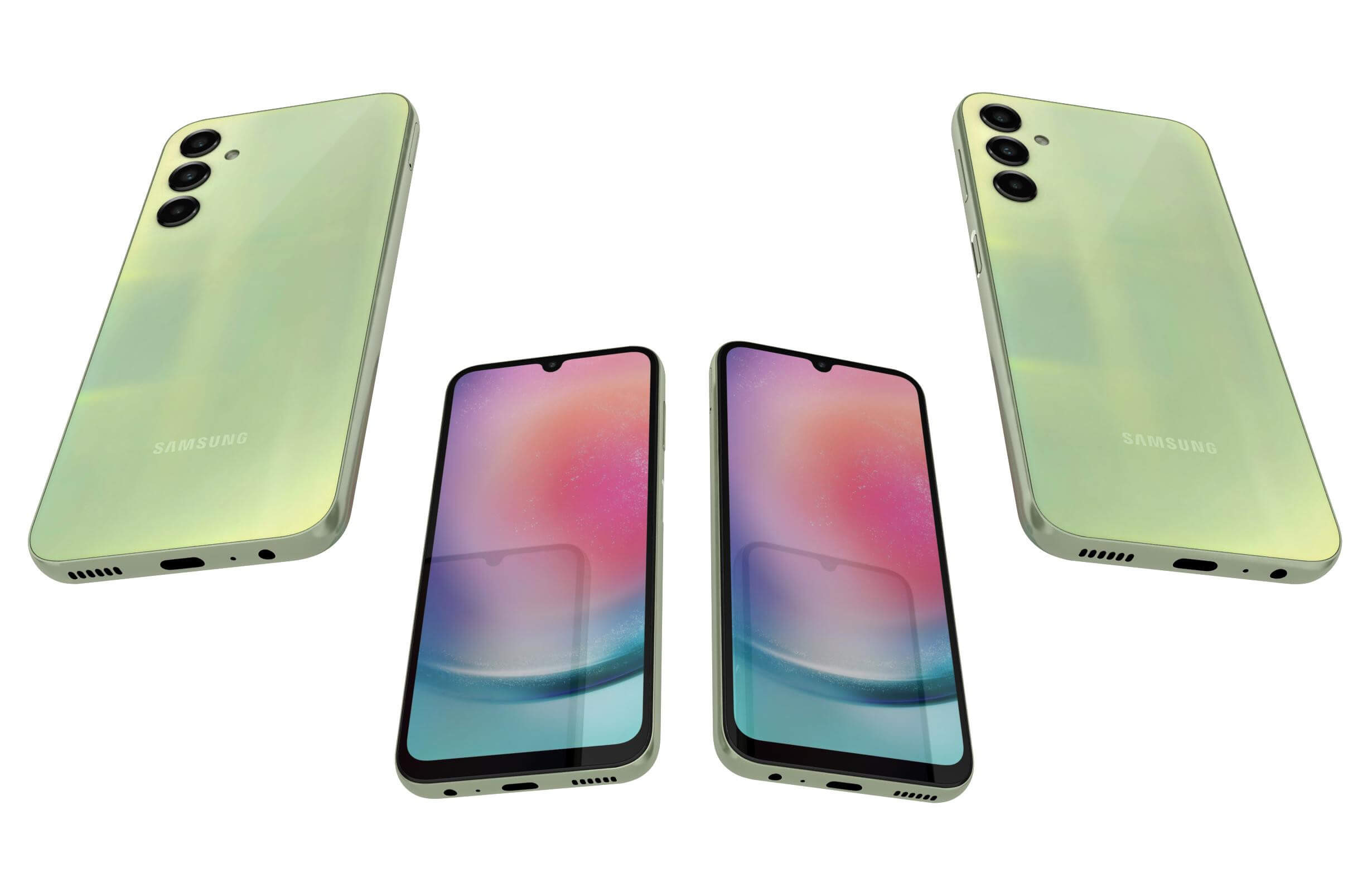 Samsung Galaxy A24 4G Green - 3D Model by Rever_Art