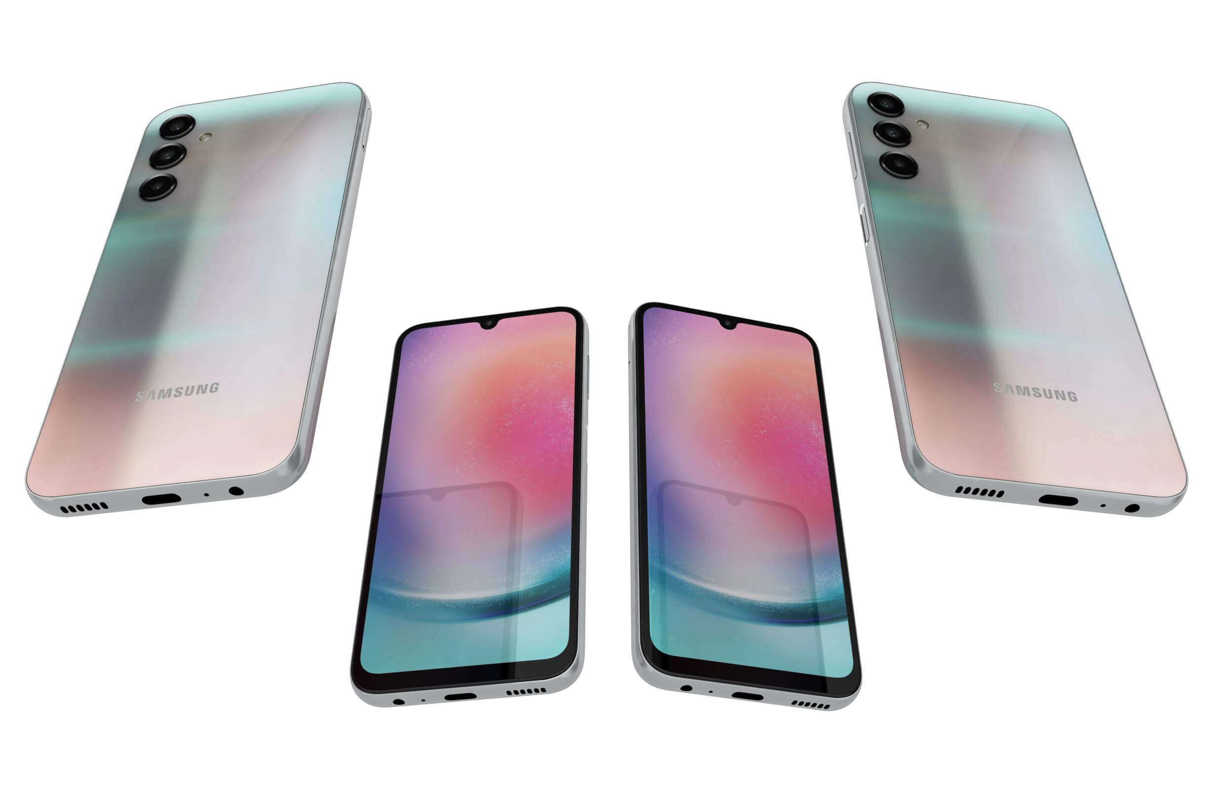 Samsung Galaxy A24 4G White - 3D Model by Rever_Art