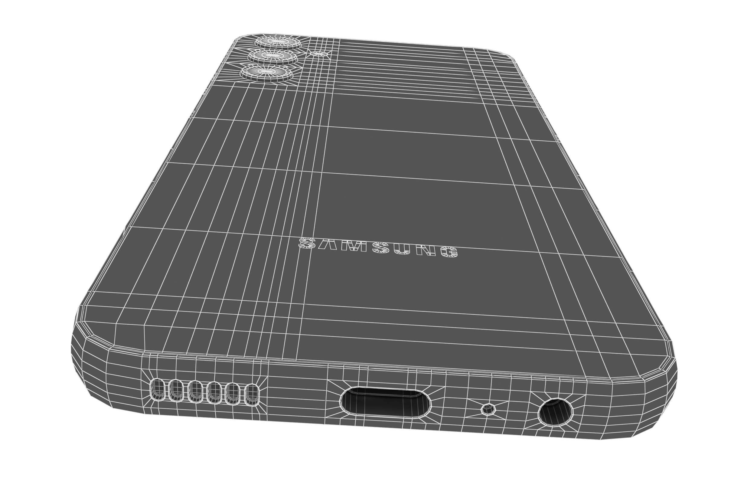 Samsung Galaxy A24 4G White - 3D Model by Rever_Art