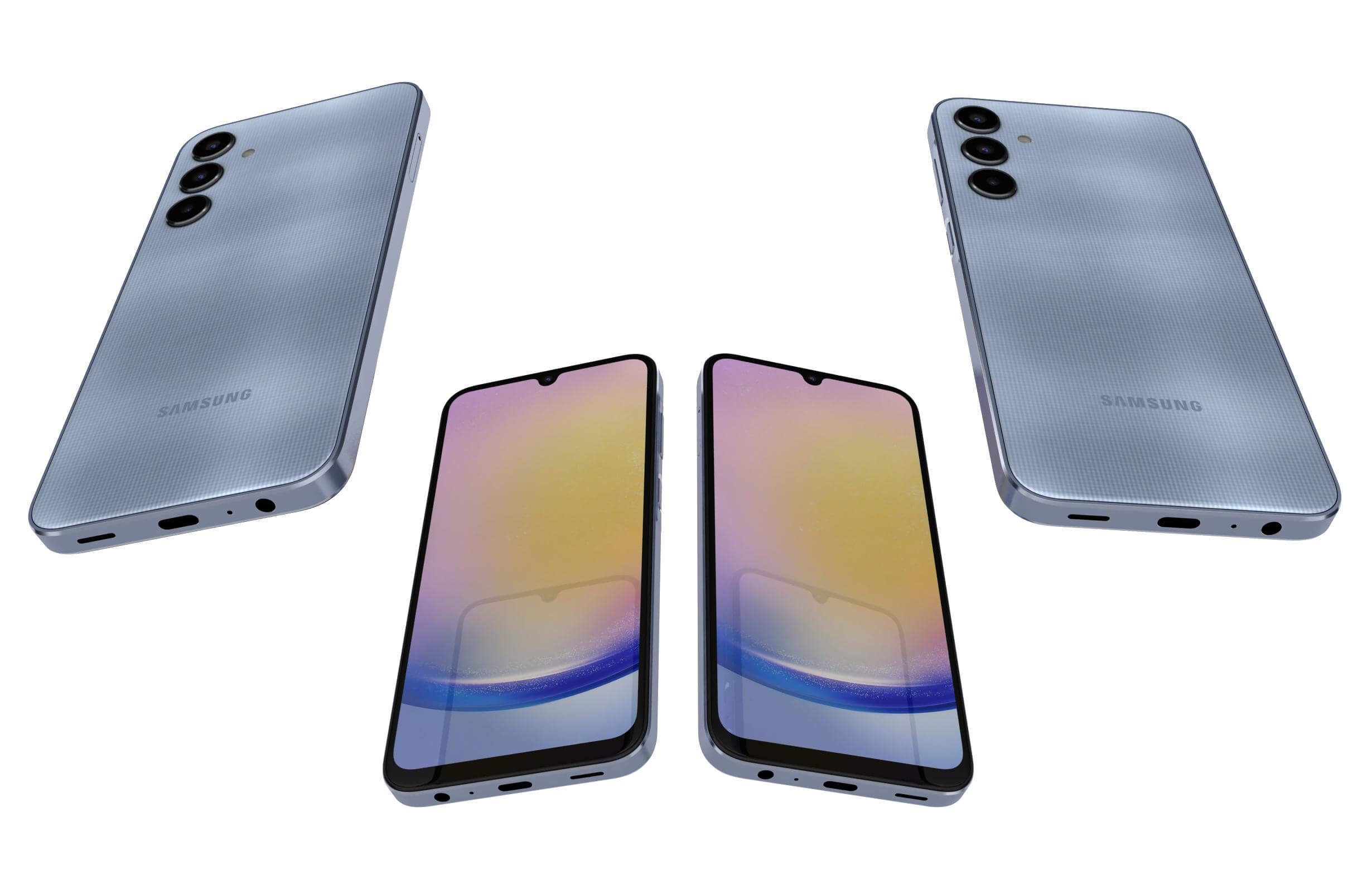 Samsung Galaxy A25 Blue - 3D Model by Rever_Art