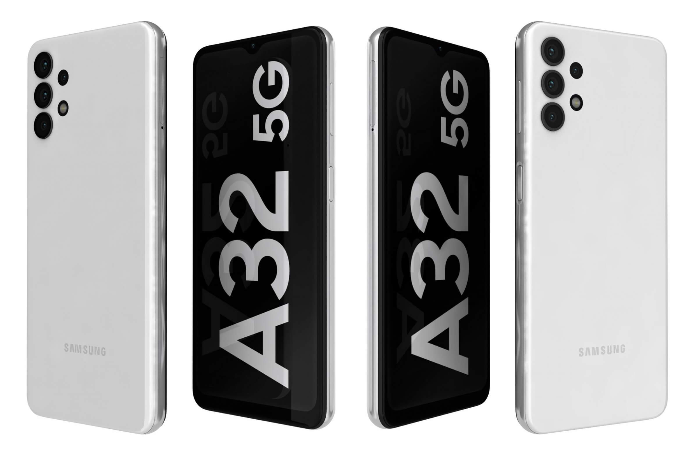 Samsung Galaxy A32 5G Awesome White - 3D Model by Rever_Art