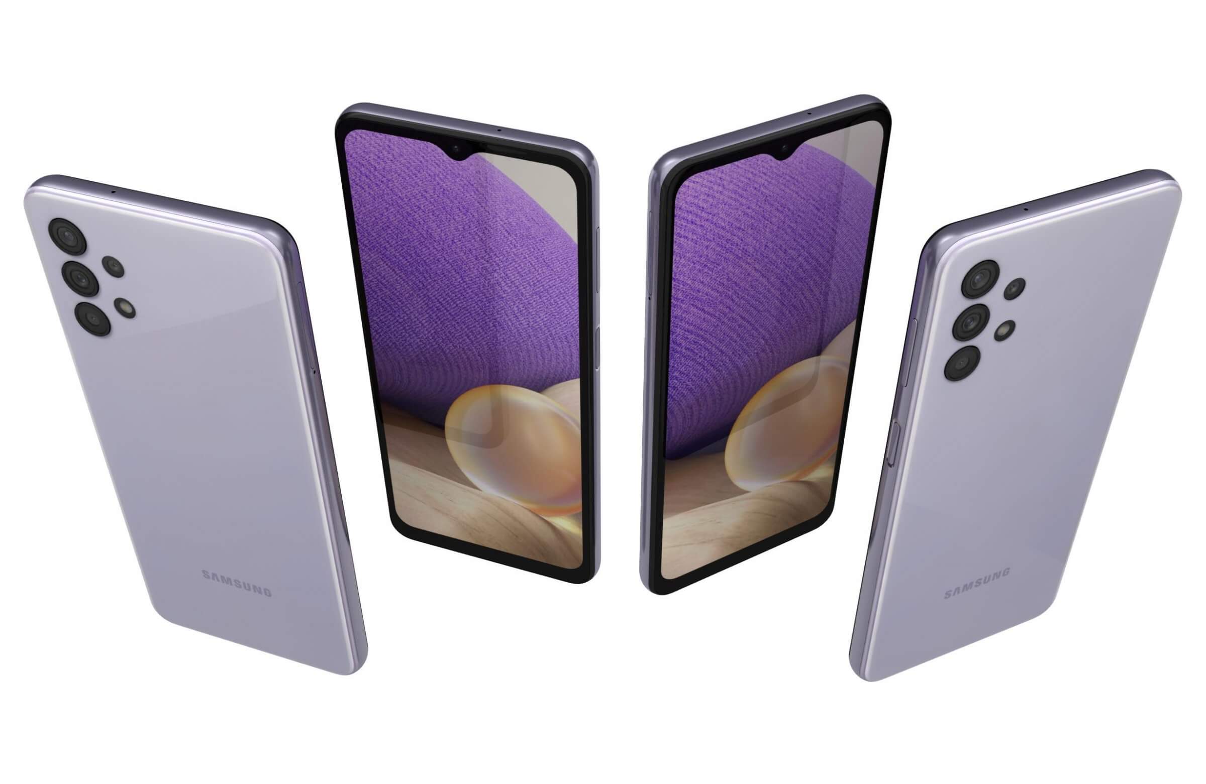 Samsung Galaxy A32 Awesome Violet - 3D Model by Rever_Art