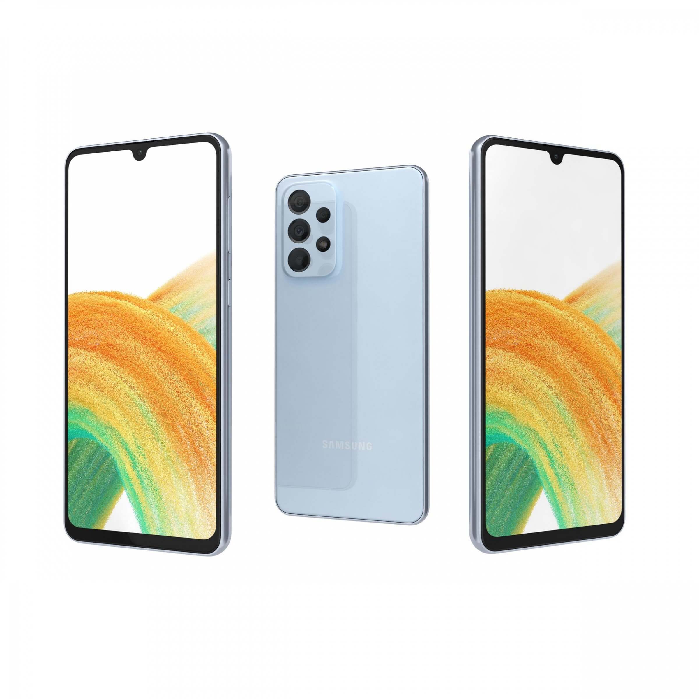 Samsung Galaxy A33 5G Blue - 3D Model by Rever_Art