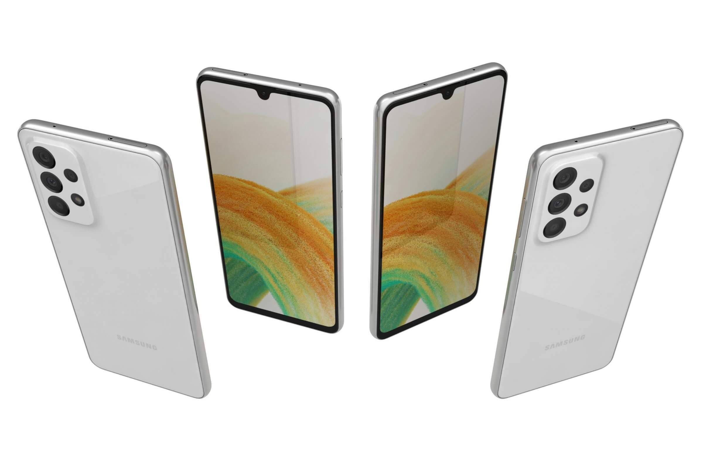 Samsung Galaxy A33 5G White - 3D Model by Rever_Art