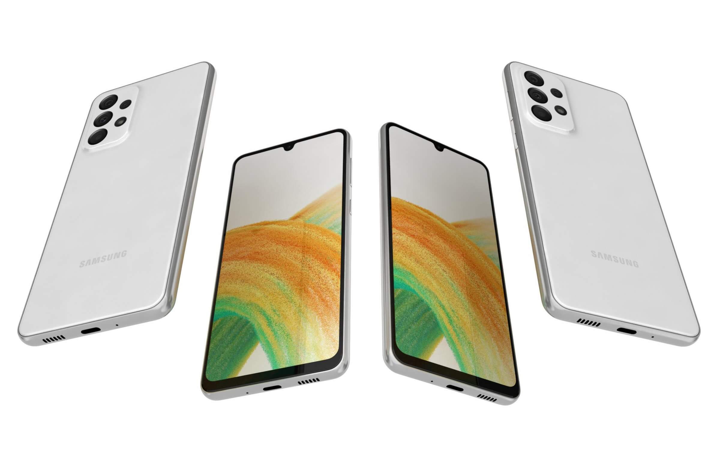 Samsung Galaxy A33 5G White - 3D Model by Rever_Art