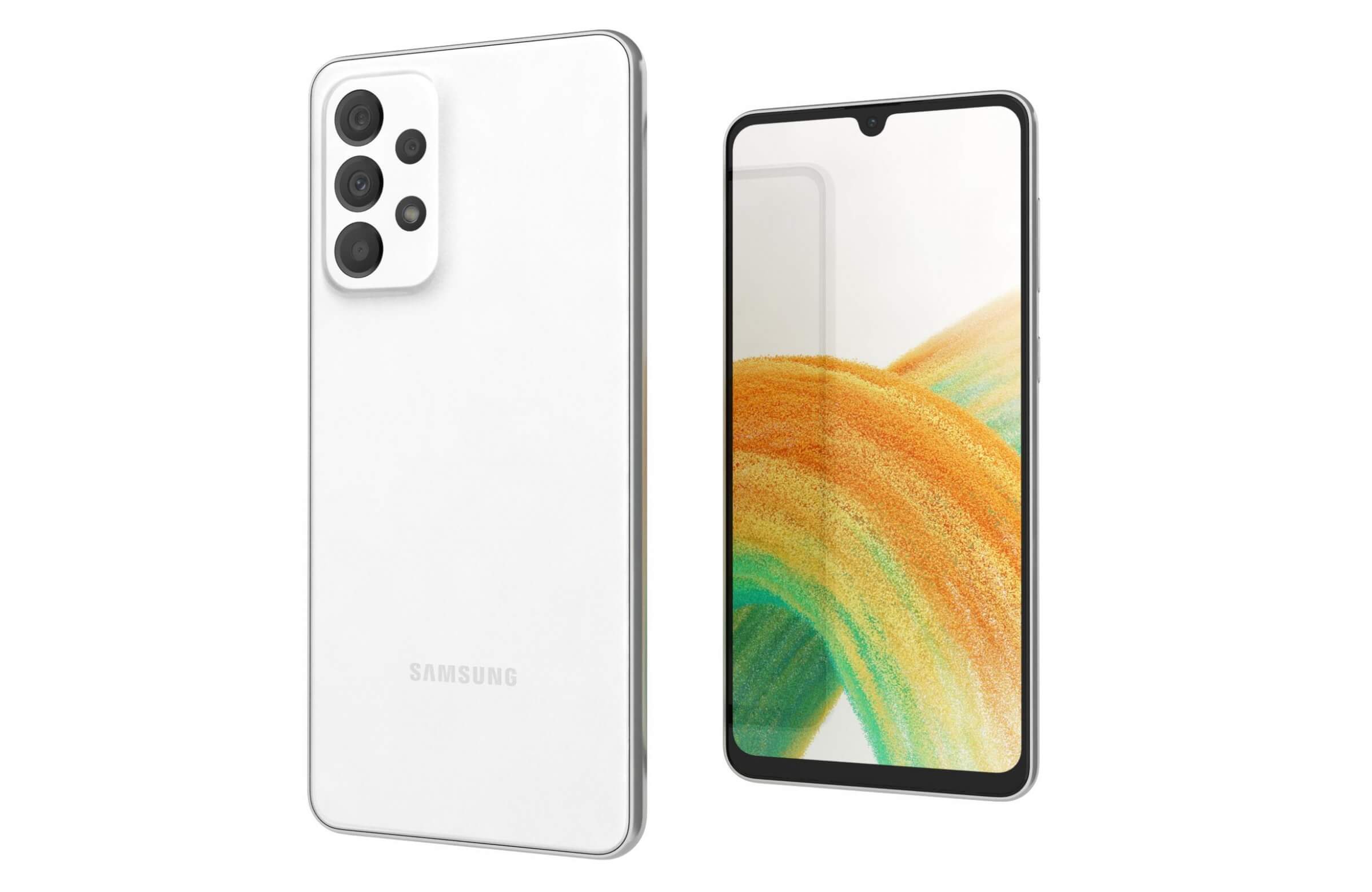 Samsung Galaxy A33 5G White - 3D Model by Rever_Art