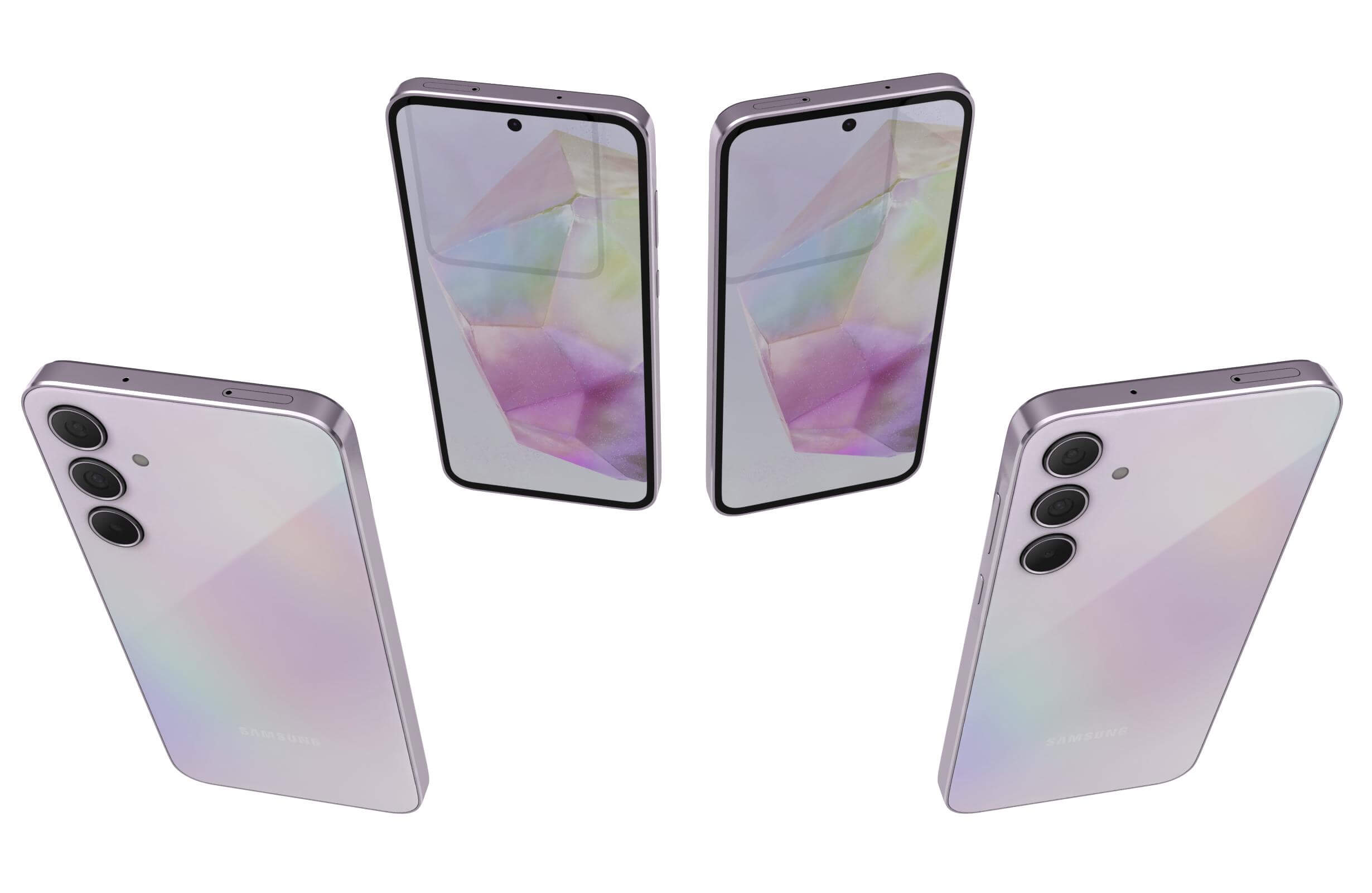 Samsung Galaxy A35 5G Pink - 3D Model by Rever_Art