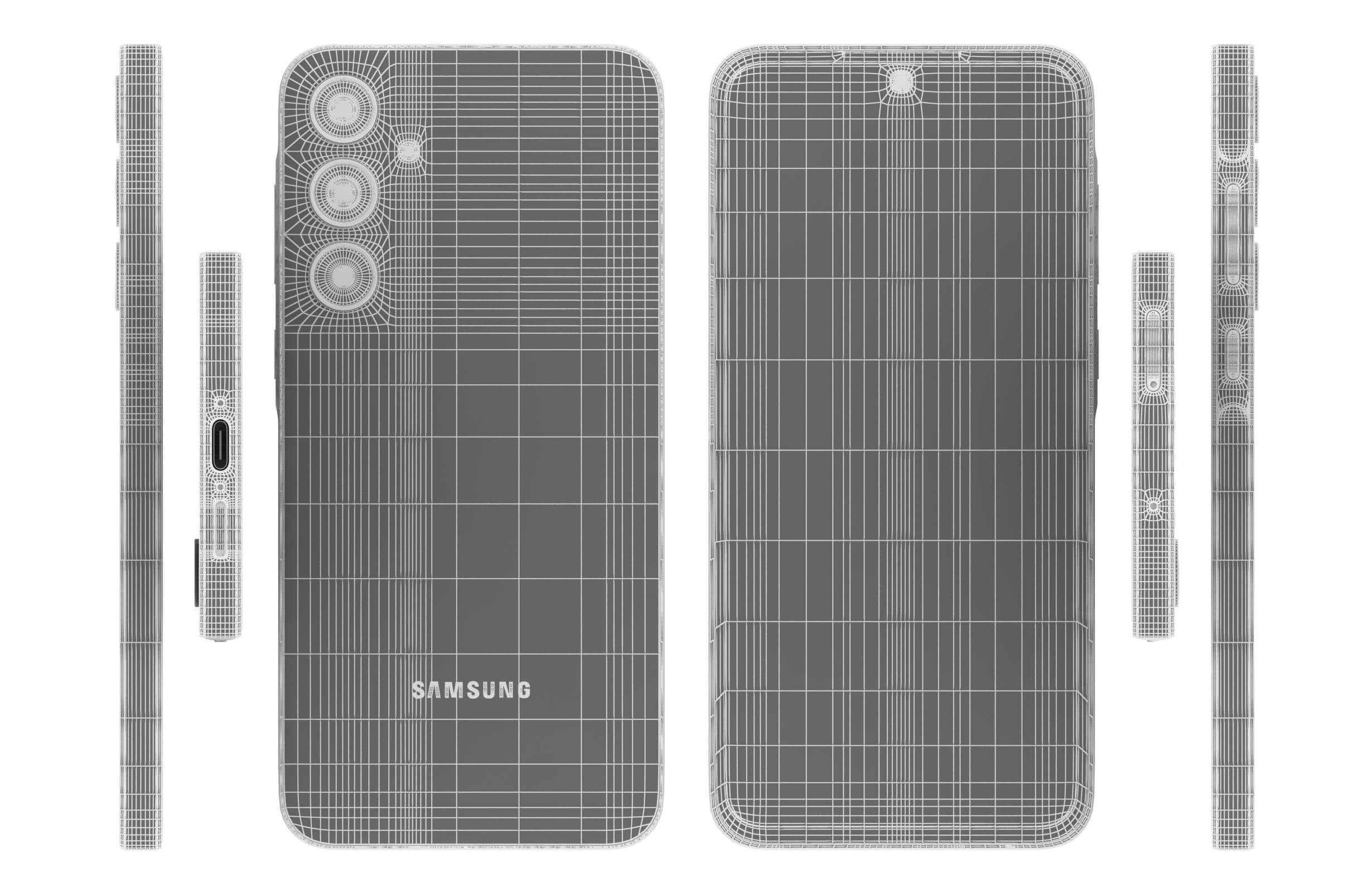 Samsung Galaxy A35 5G White - 3D Model by Rever_Art