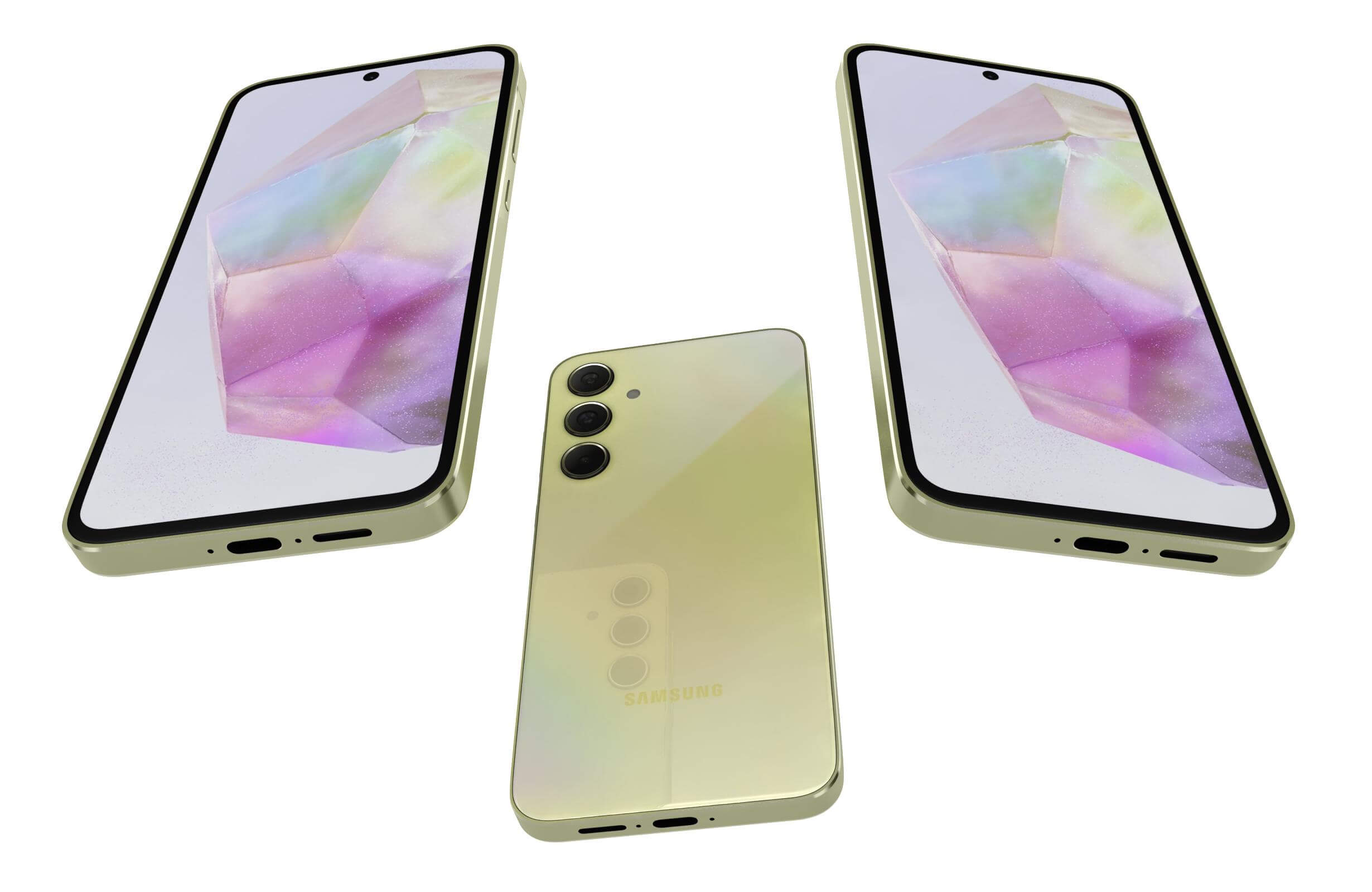 Samsung Galaxy A35 5G Yellow - 3D Model by Rever_Art